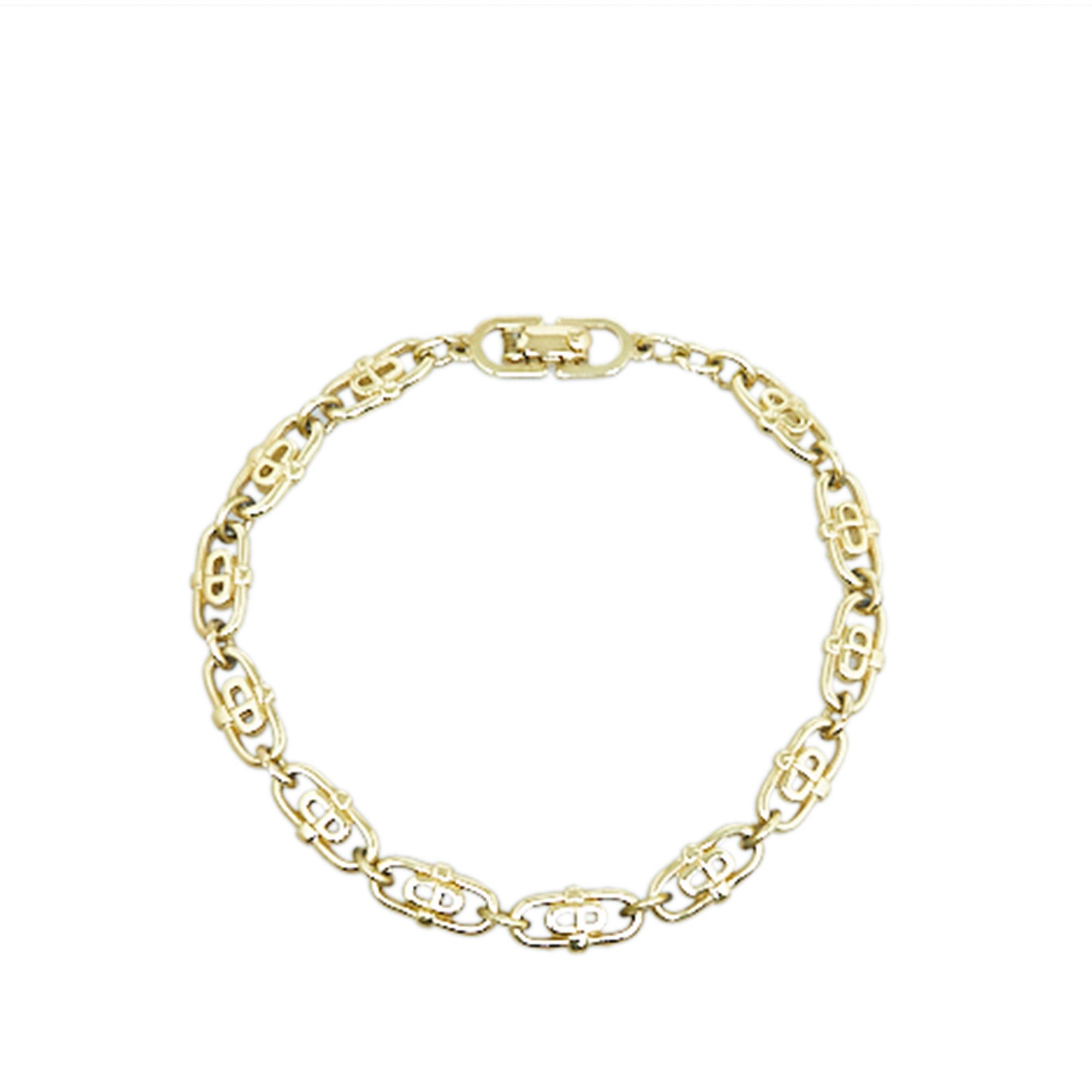 Dior Dior Gold-Tone Logo Chain Bracelet | Grailed