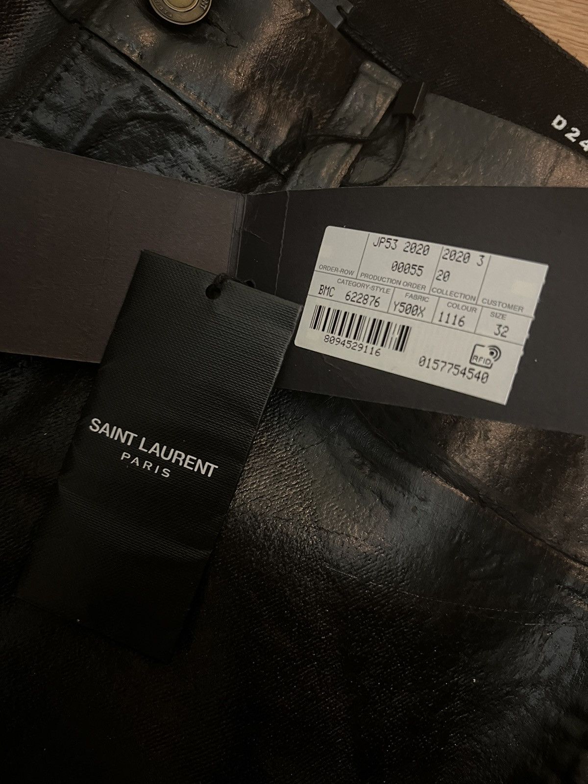 Hedi Slimane × Saint Laurent Paris × Yves Saint Laurent BNWT Saint ...
