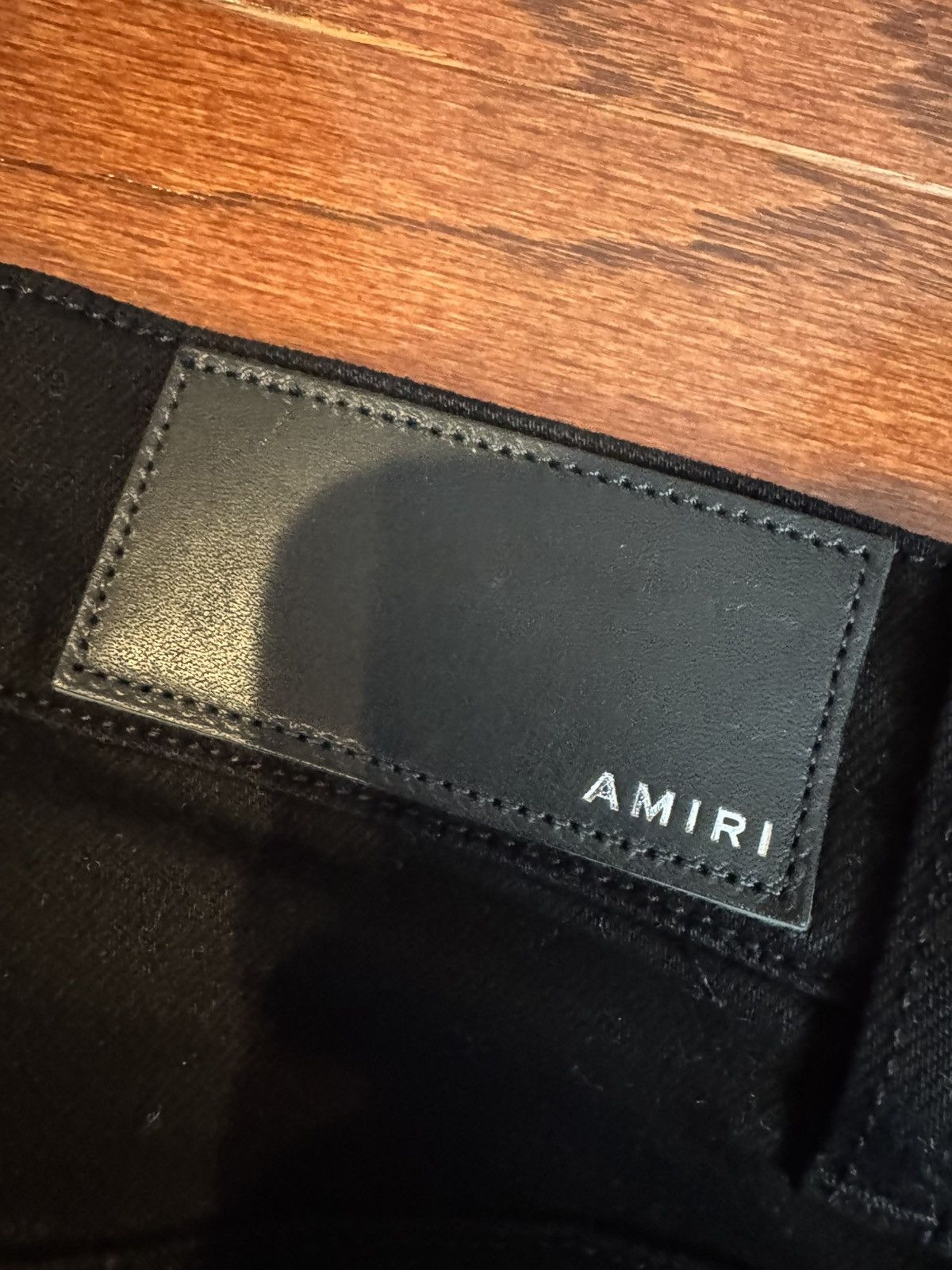 Amiri Amiri Black Leopard Patch MX1 Jeans Size 32 | Grailed