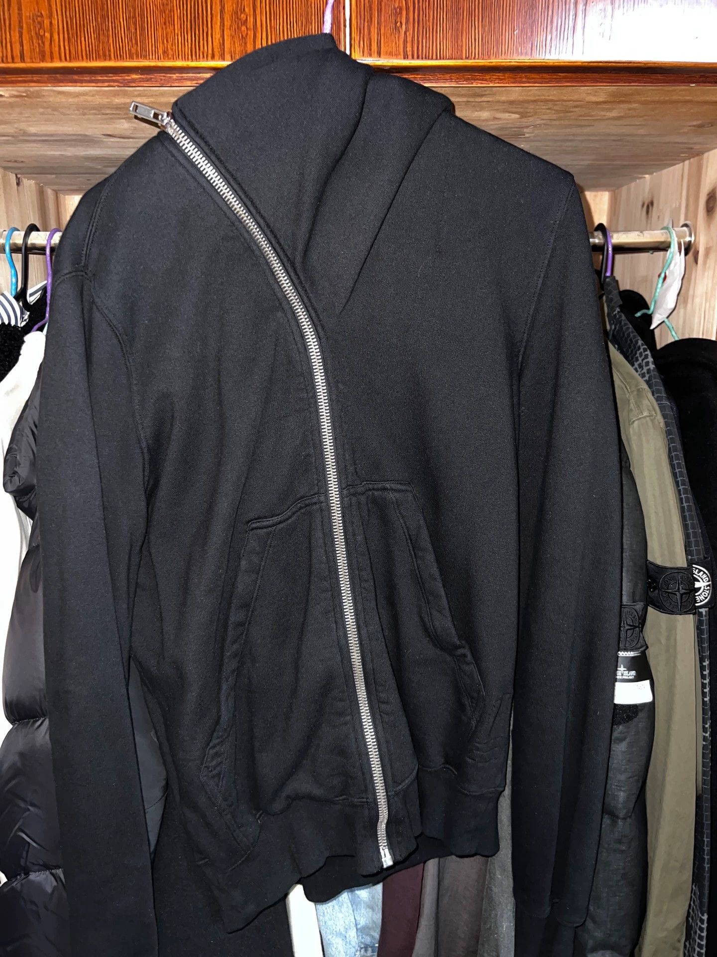 Rick Owens Rick Owens Wizarding Hat Inclined Zipper Jacket | Grailed
