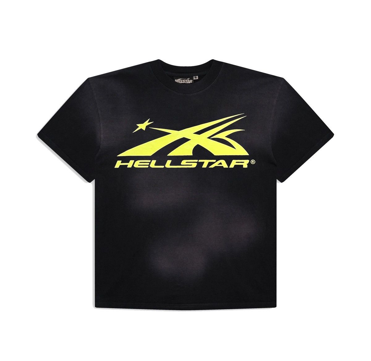 HELLSTAR Hellstar Studios Classic Short Sleeve Tee Shirt Black Yellow | Grailed