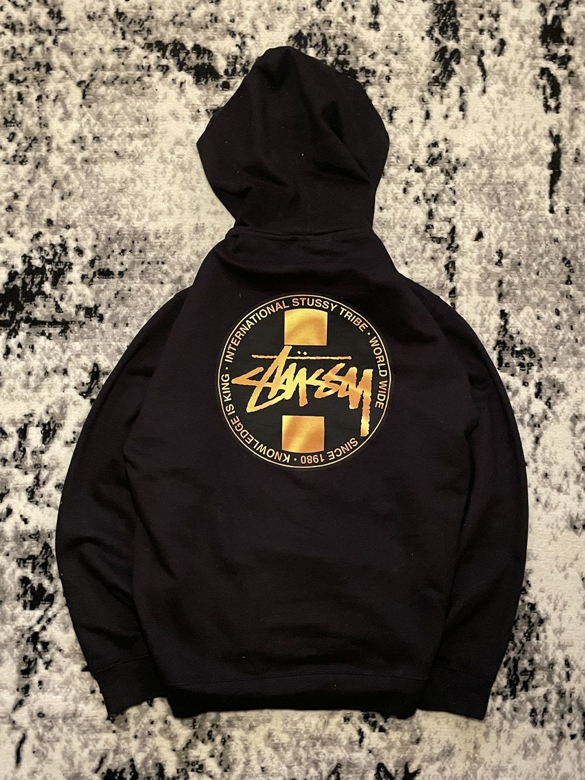 Streetwear × Stussy × Vintage Vintage Stussy Hoodie Big Logo Streetwear Y2k Boxy fit Crazy | Grailed