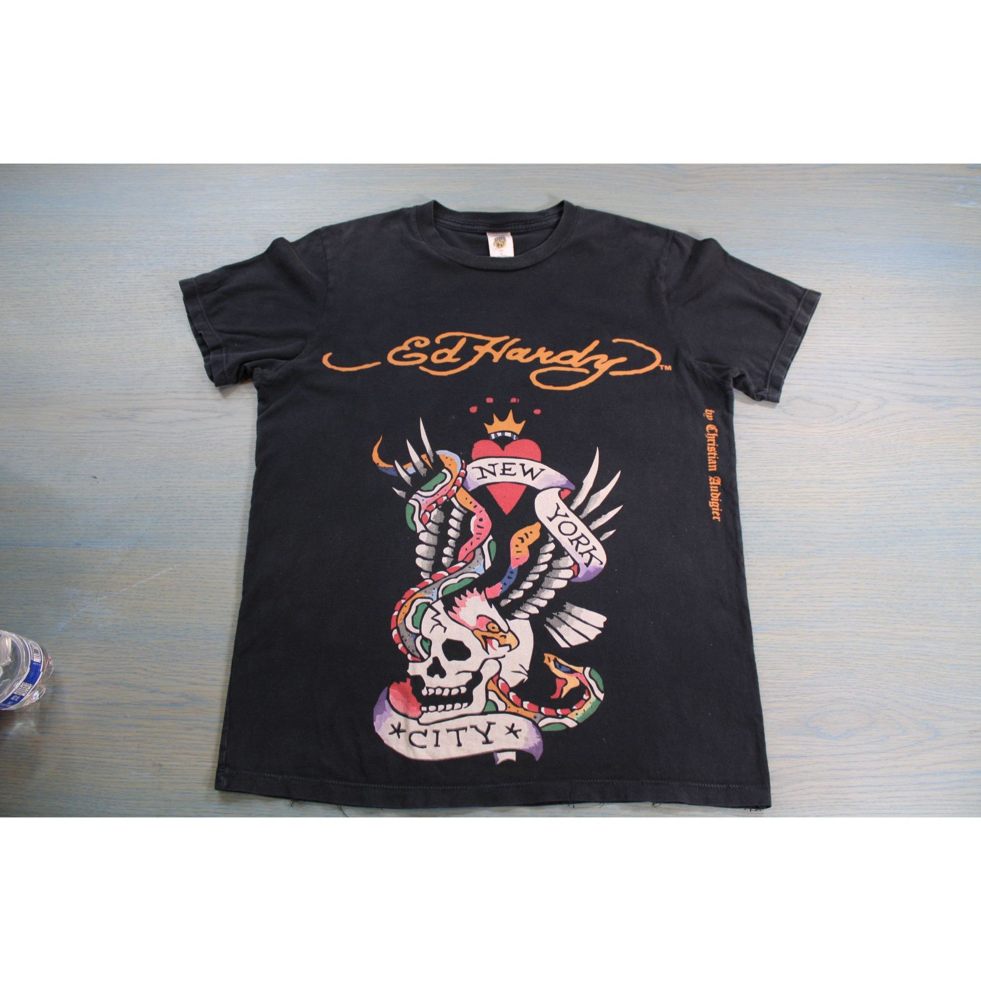 Ed Hardy Vintage 2000s Ed Hardy New York Tee Shirt | Grailed