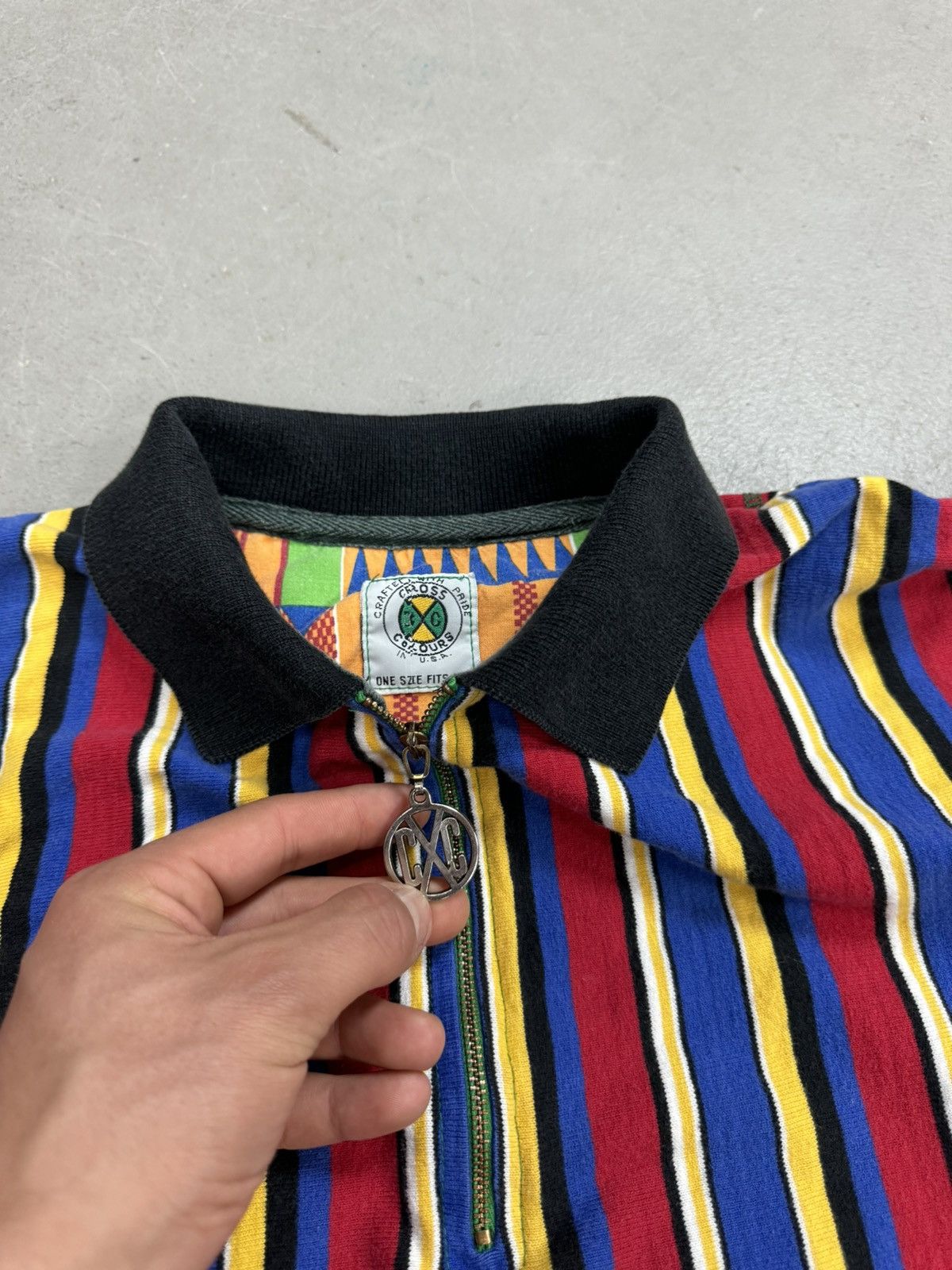 Vintage 90s Cross Colours Striped Shirt | Grailed