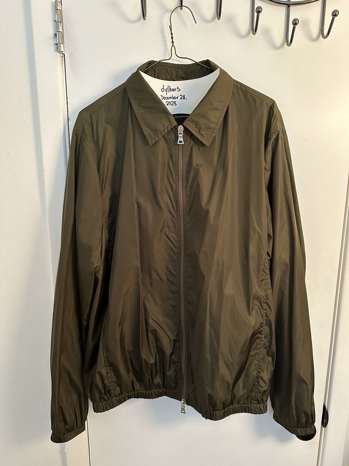 Prada × Vintage Army Green Shell Jacket | Grailed