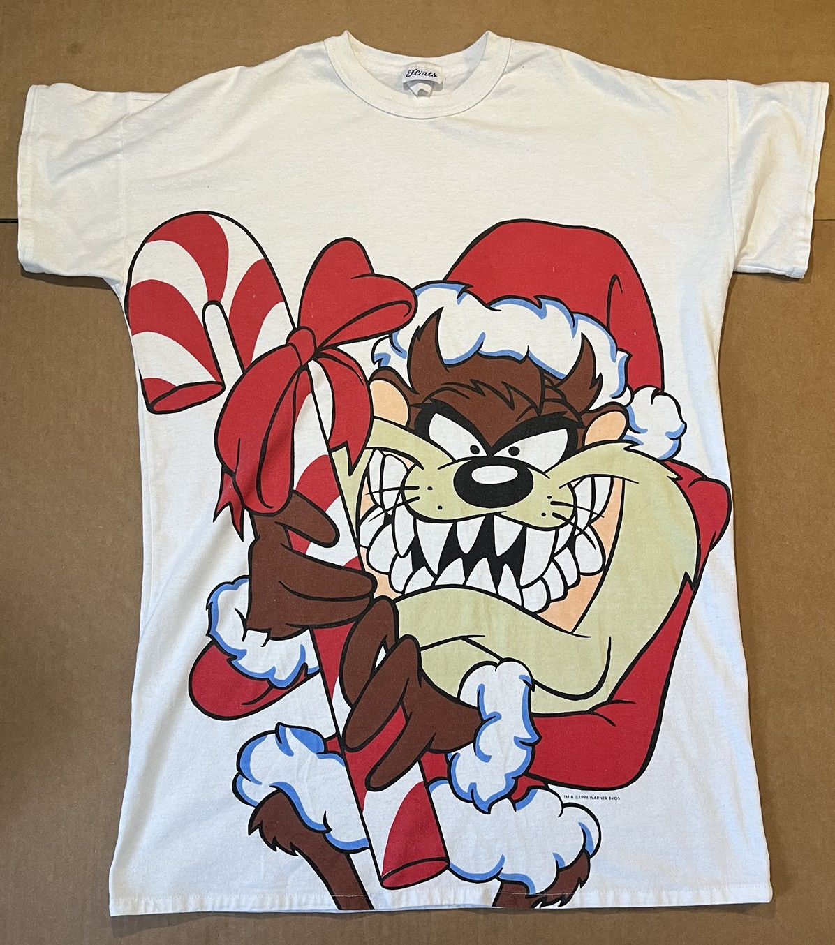 Disney × Vintage Vintage 1994 Taz Christmas AOP | Grailed