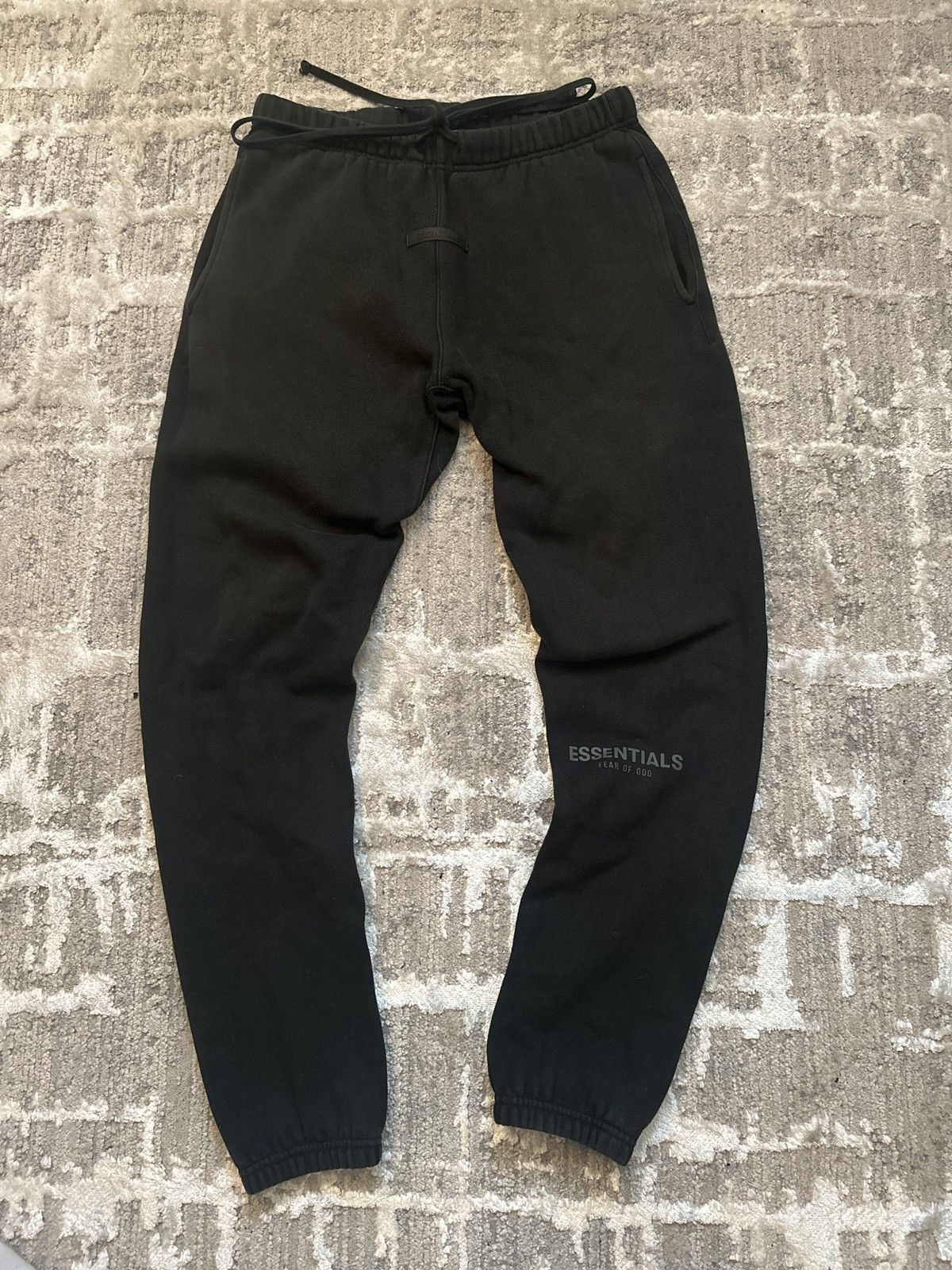 Essentials × Fear of God Fear Of God Essentials Sweatpants Black | Grailed