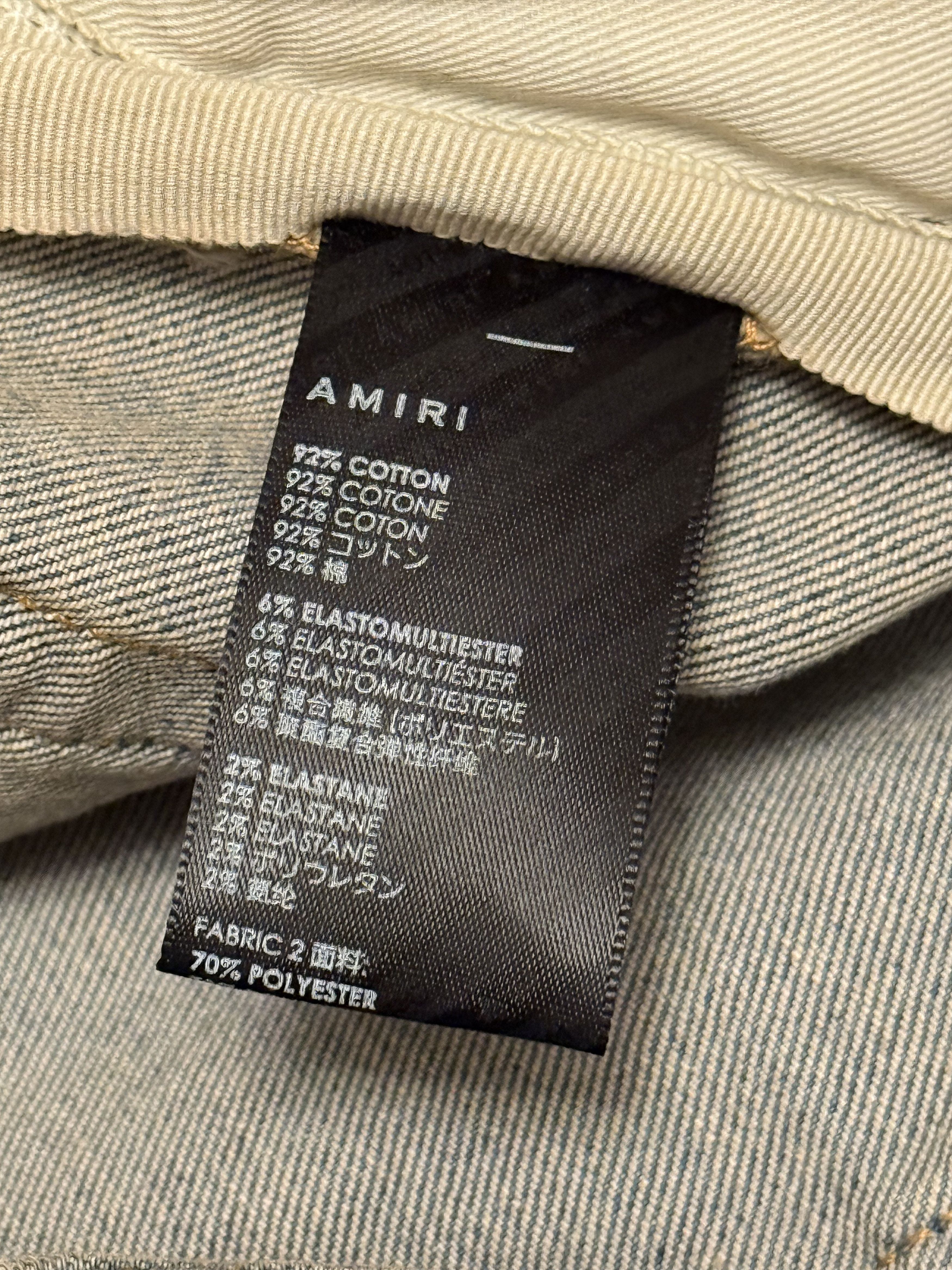 Amiri Amiri MX1 White Patch Jeans | Grailed