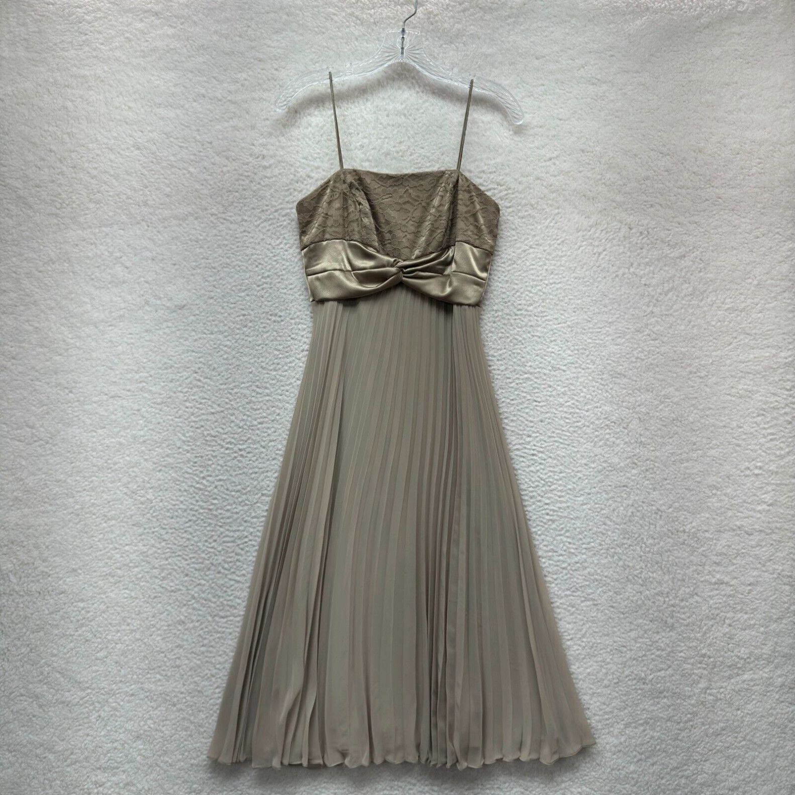 Alex Evenings 90s Y2K Vintage Alex Evenings Formal Dress 6 Taupe Tan ...