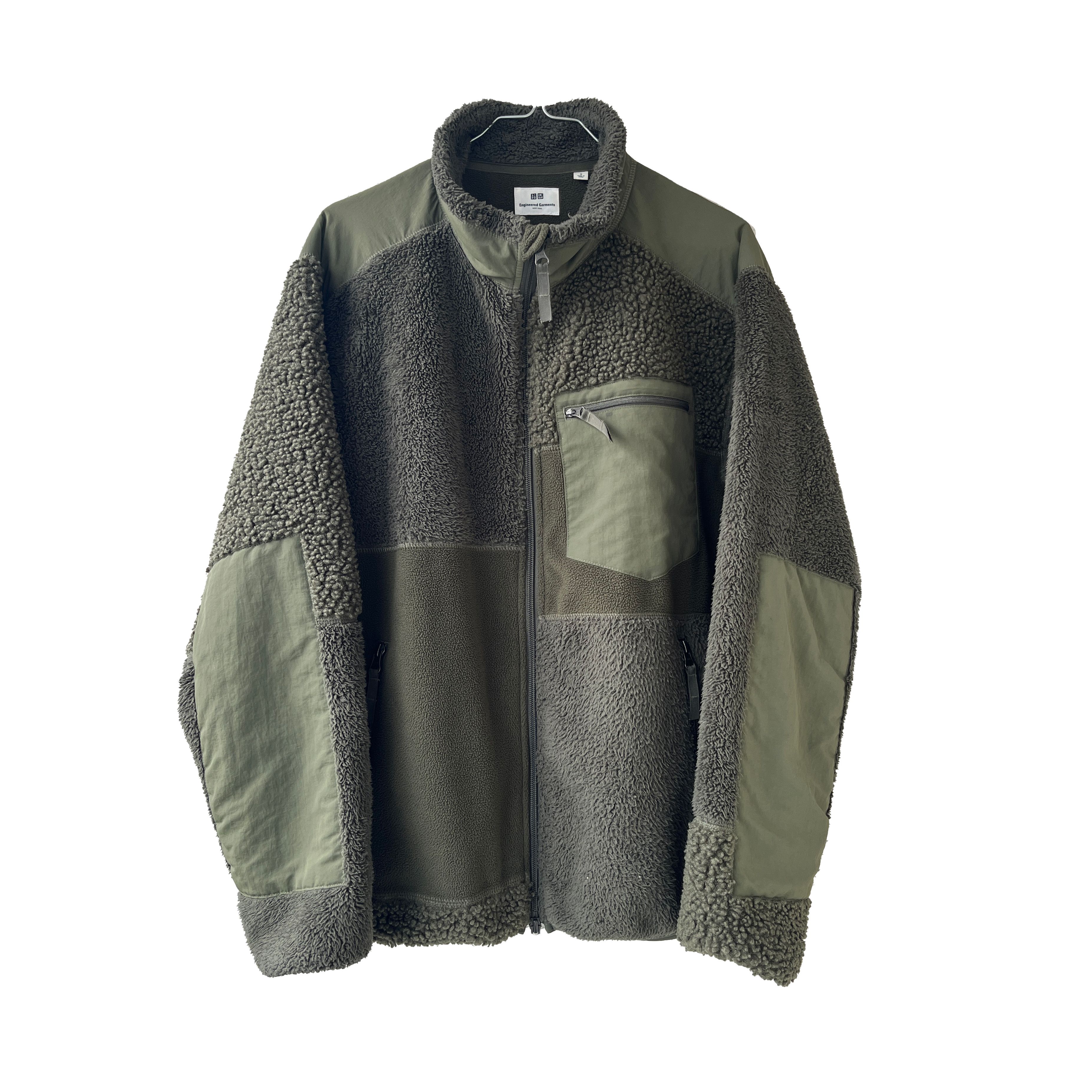 Engineered Garments × Uniqlo Patchwork Fleece Jacket | Grailed