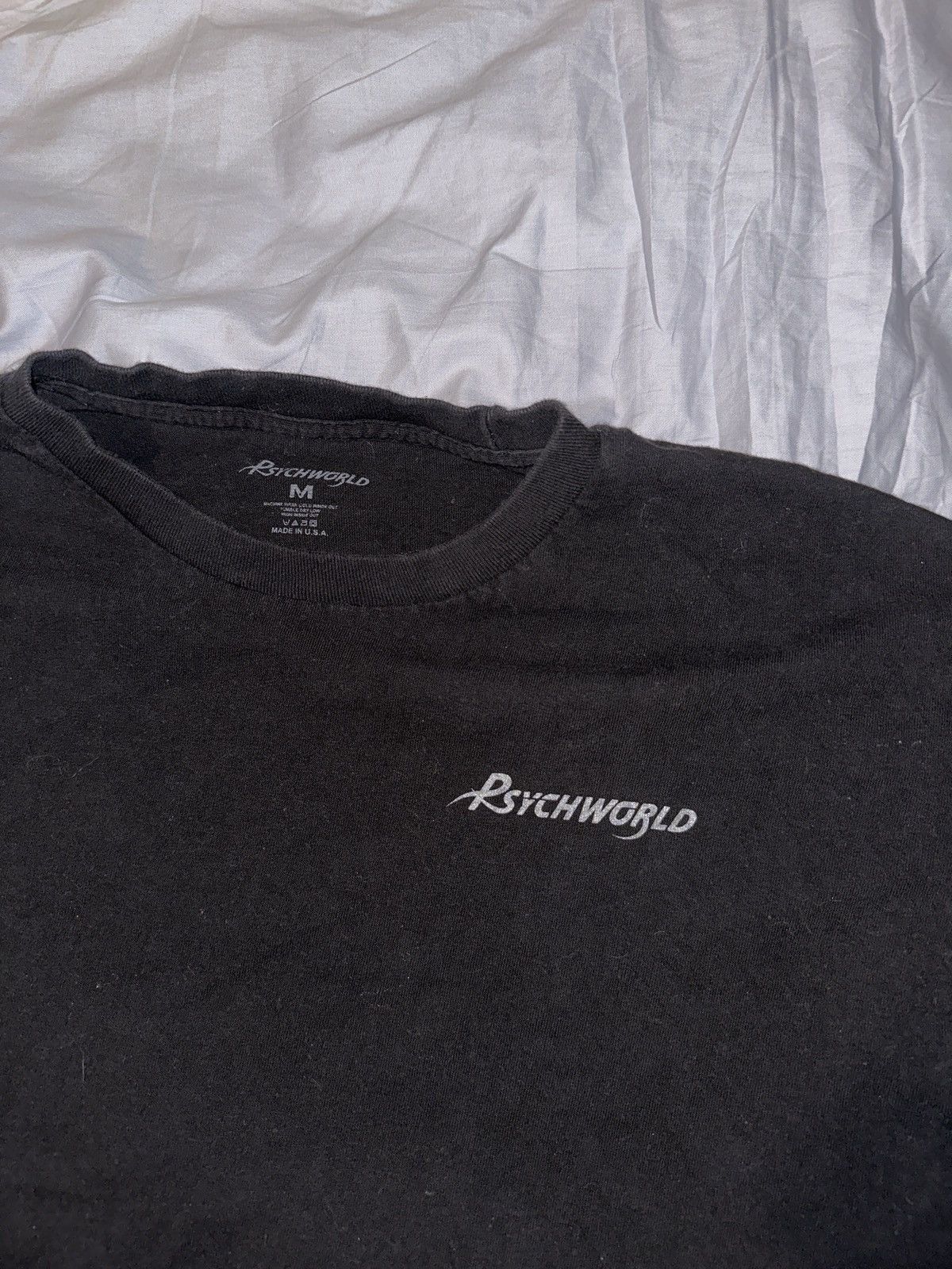 Psychworld Psychworld Black Logo Tee | Grailed