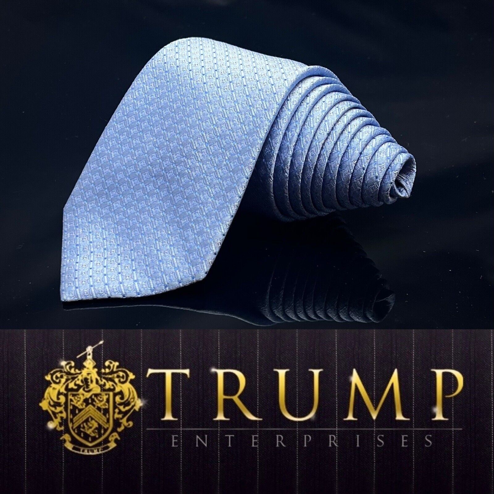 Donald Trump Signature Donald Trump Signature Collection Neck Tie Blue ...