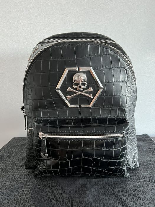 Philipp Plein Philipp Plein Backpack Black Crocodile Limited Edition ...