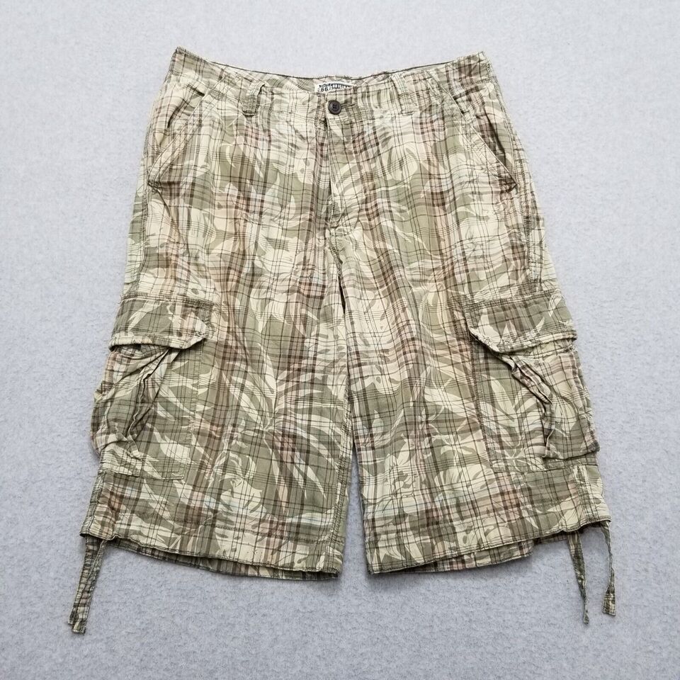 Route 66 Route 66 Shorts Mens 34 Floral Plaid Cargo Pockets Casual ...