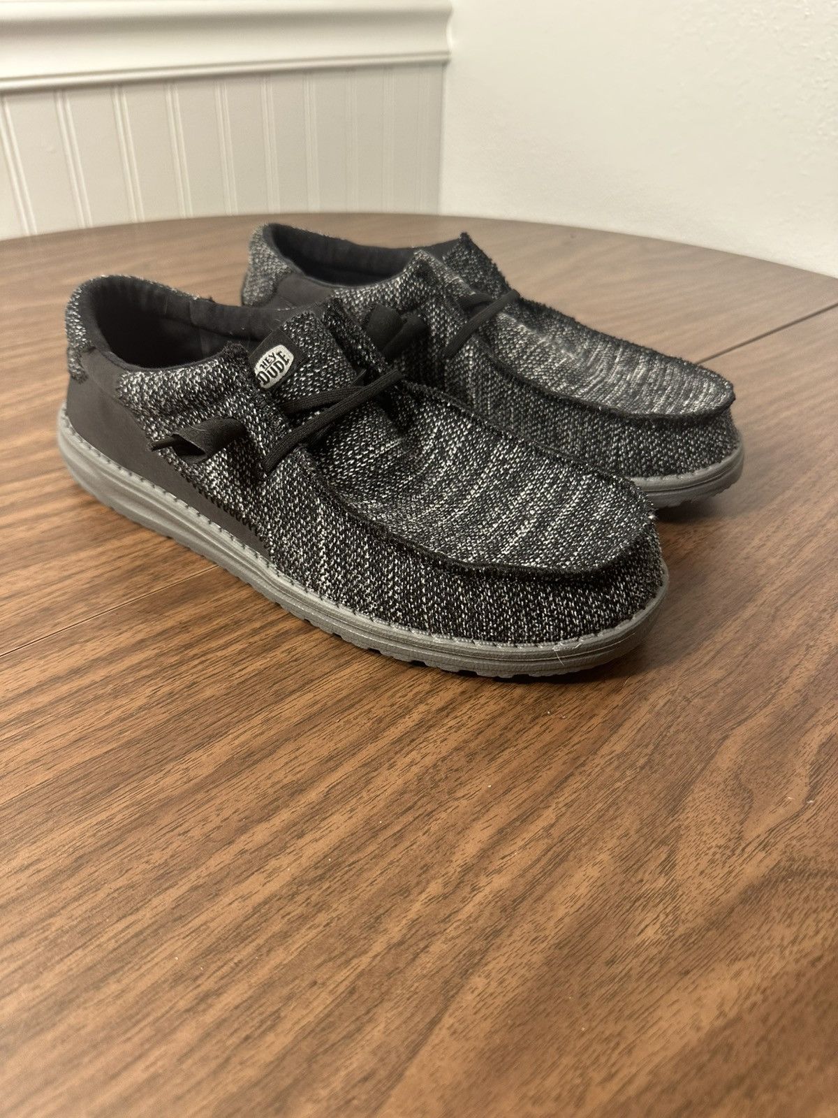 Streetwear Hey Dude Wally Stitch Flecked Woven shoes | Grailed