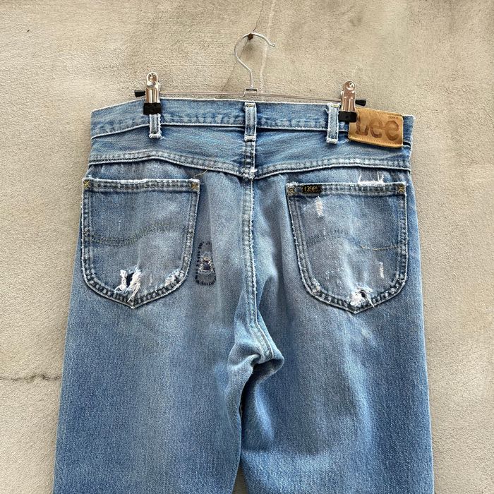 Vintage 80’s Vintage Lee Riders Ripped Denim Jeans | Grailed