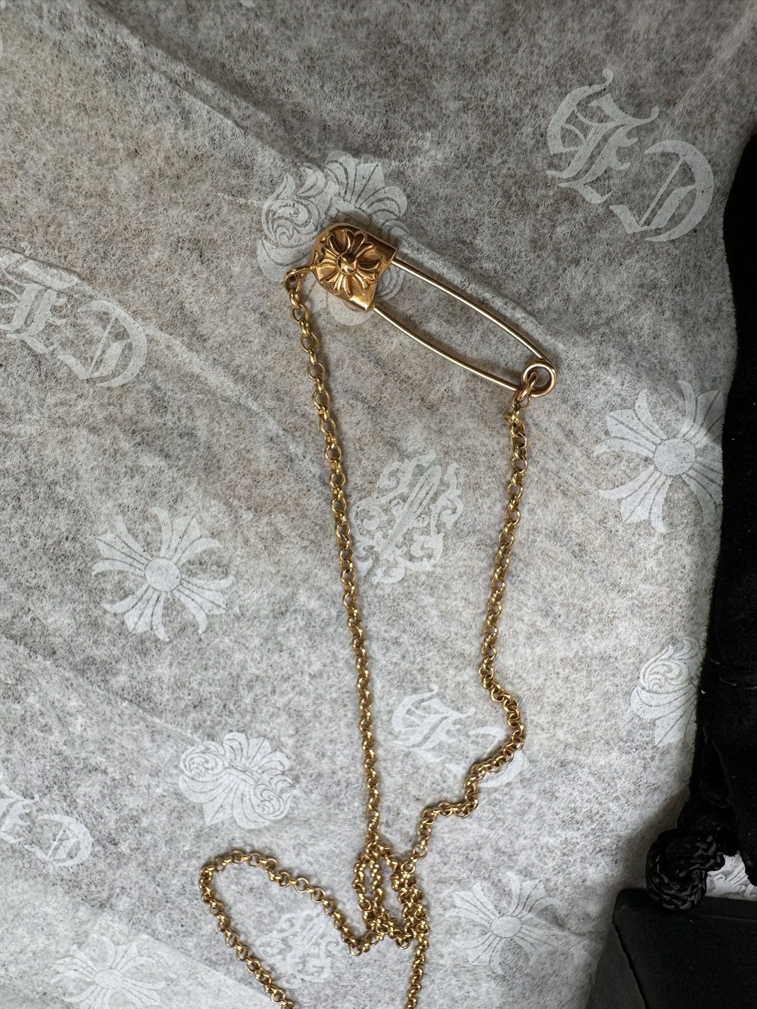 Chrome Hearts Safety Pin Chain | Grailed