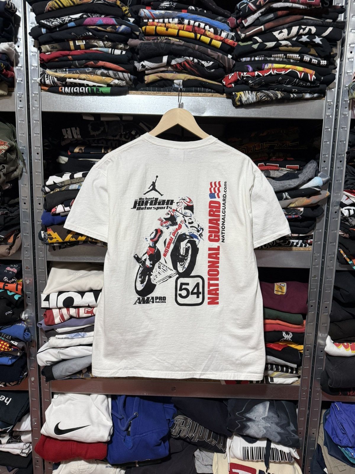 Jordan Brand Vintage Michael Jordan Motorsports MJM National Guard Tee ...