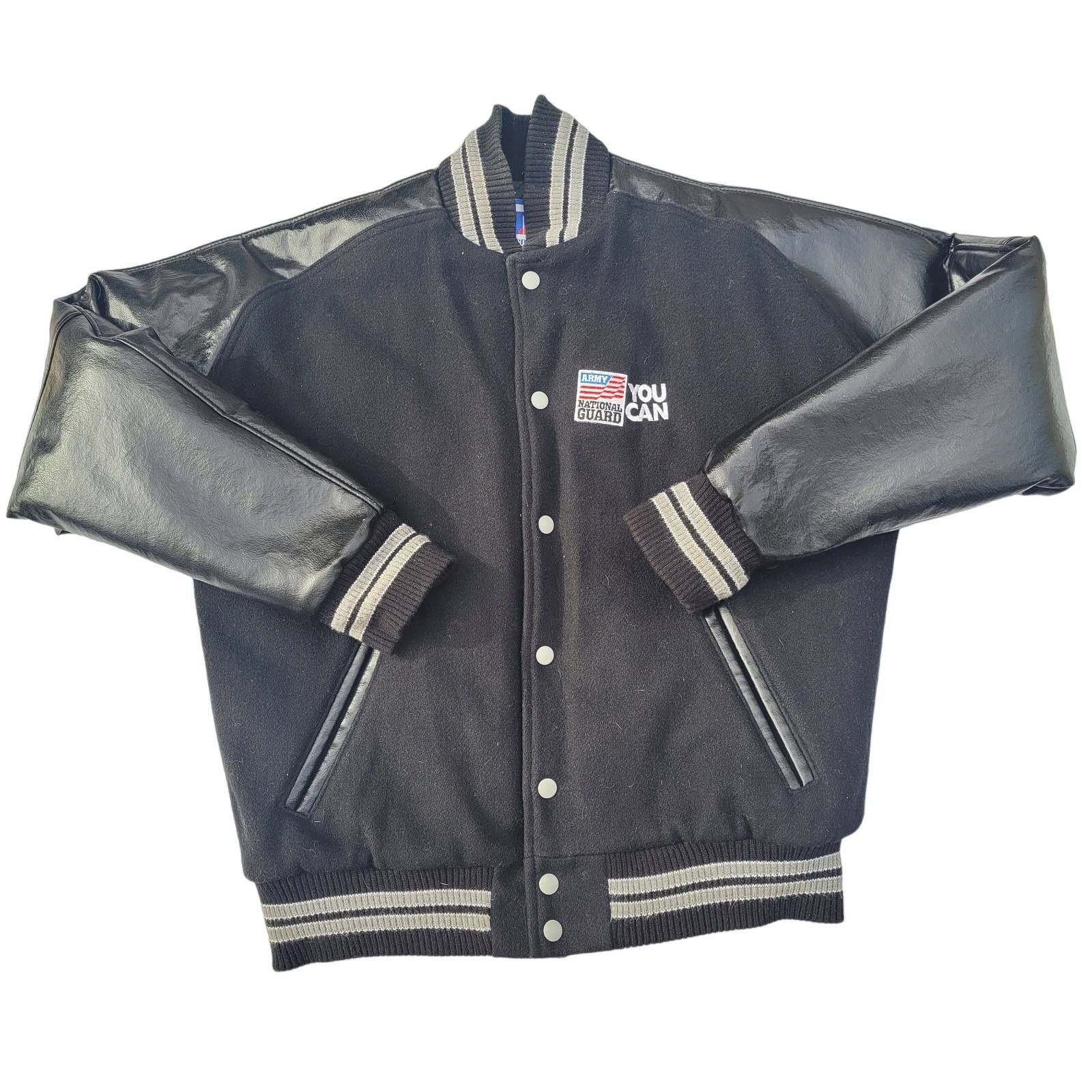 Vintage Vintage Army Wool Letterman Varsity Jacket Med | Grailed
