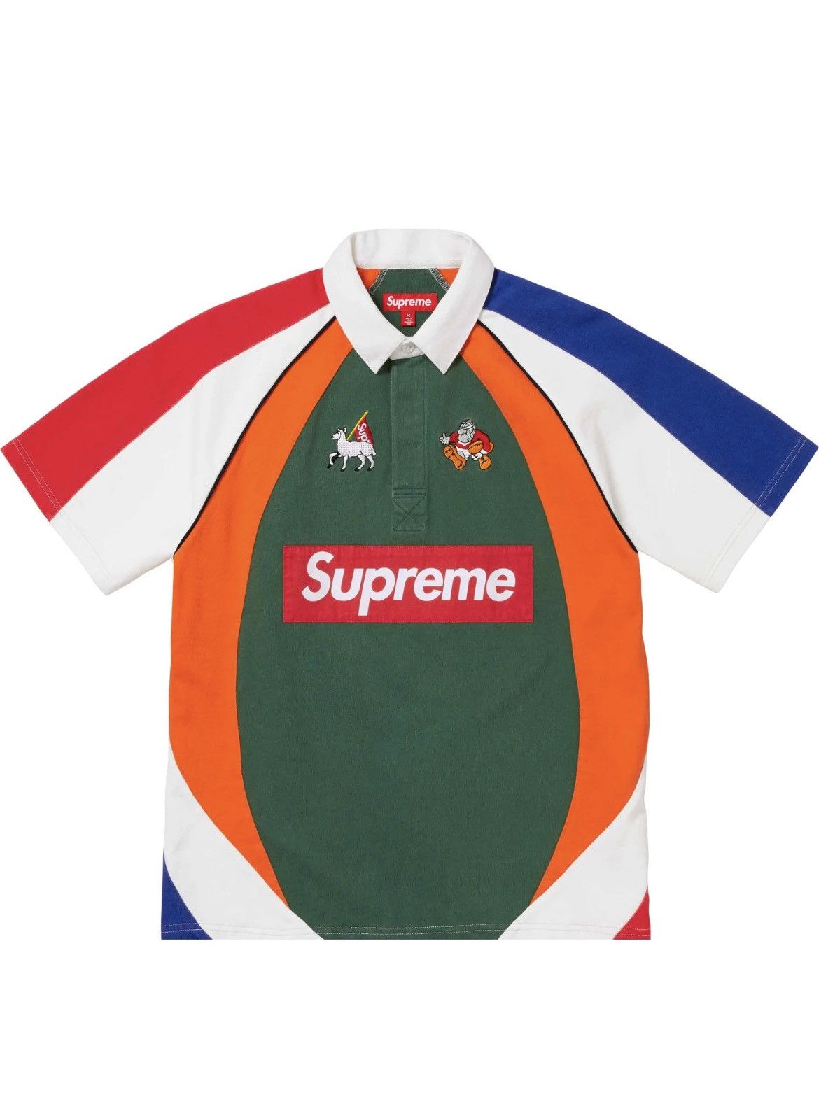 Supreme Supreme S/S Rugby Multicolor Polo Shirt SS24 | Grailed