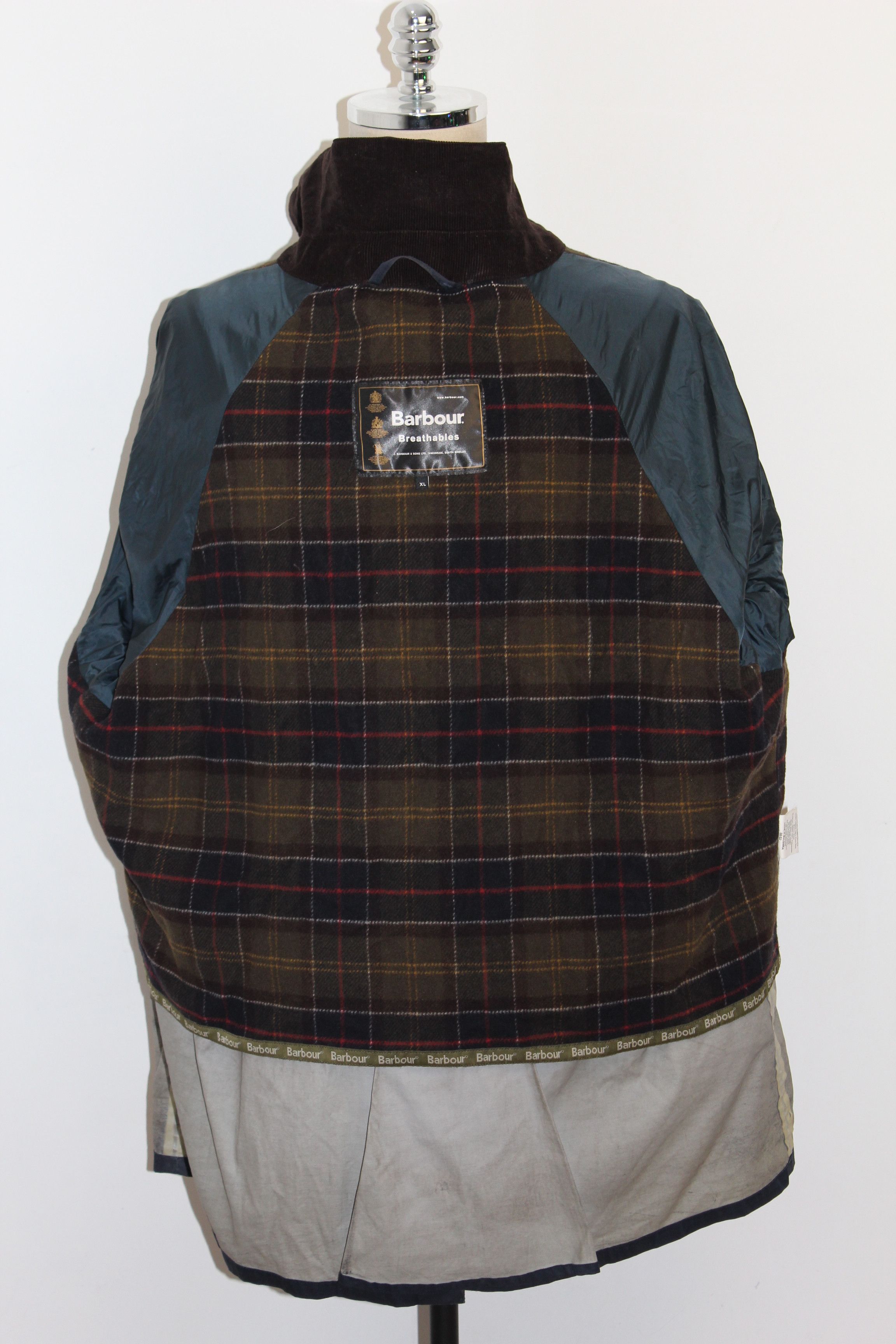 Barbour BARBOUR T154 Short Riding Mac Blue Lined Coat Jacket | Grailed