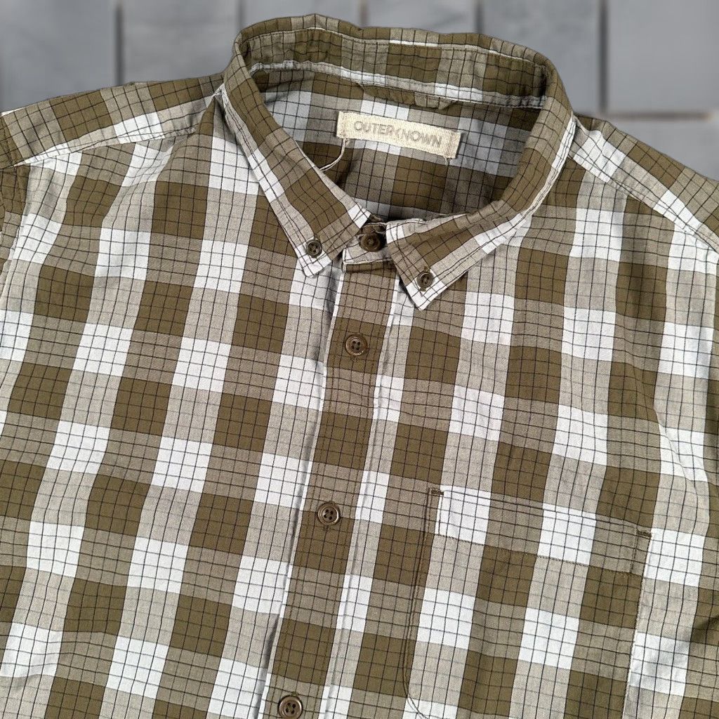 Outerknown VINTAGE Outerknown Shirt Mens M Button-Down Short Sleeve ...