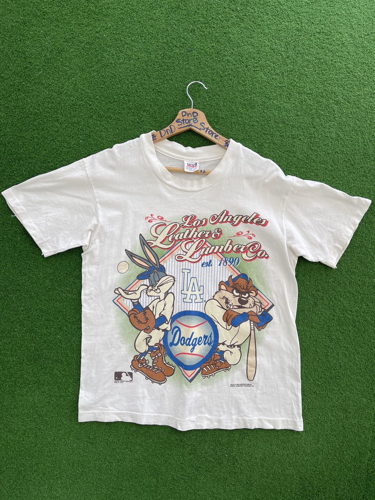 MLB × Vintage × Warner Bros 🔥HOT🔥VINTAGE 90S MLB COLLAB WARNER BROS TEE ...