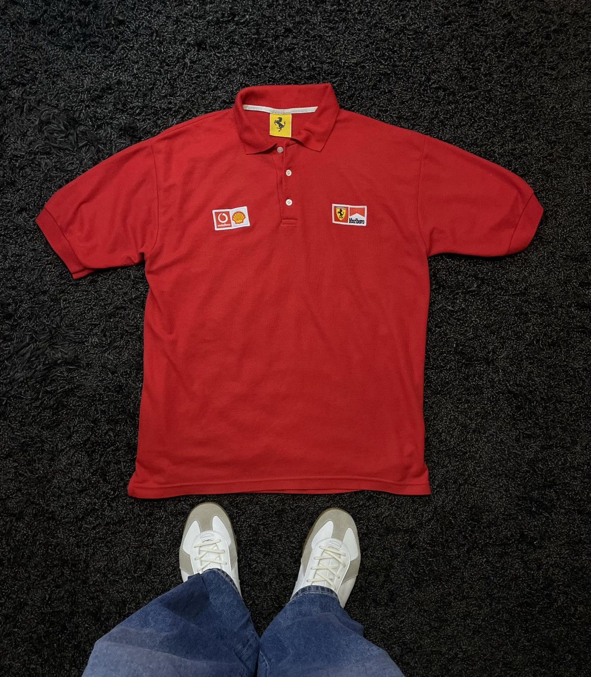 Ferrari VINTAGE FERRARI 1996 POLO MARLBORO RED RACING SWAG | Grailed