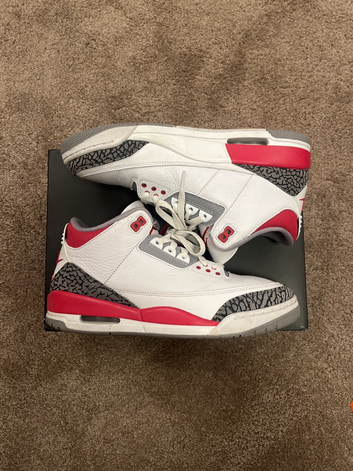 Nike AIR JORDAN 3 FIRE RED | Grailed