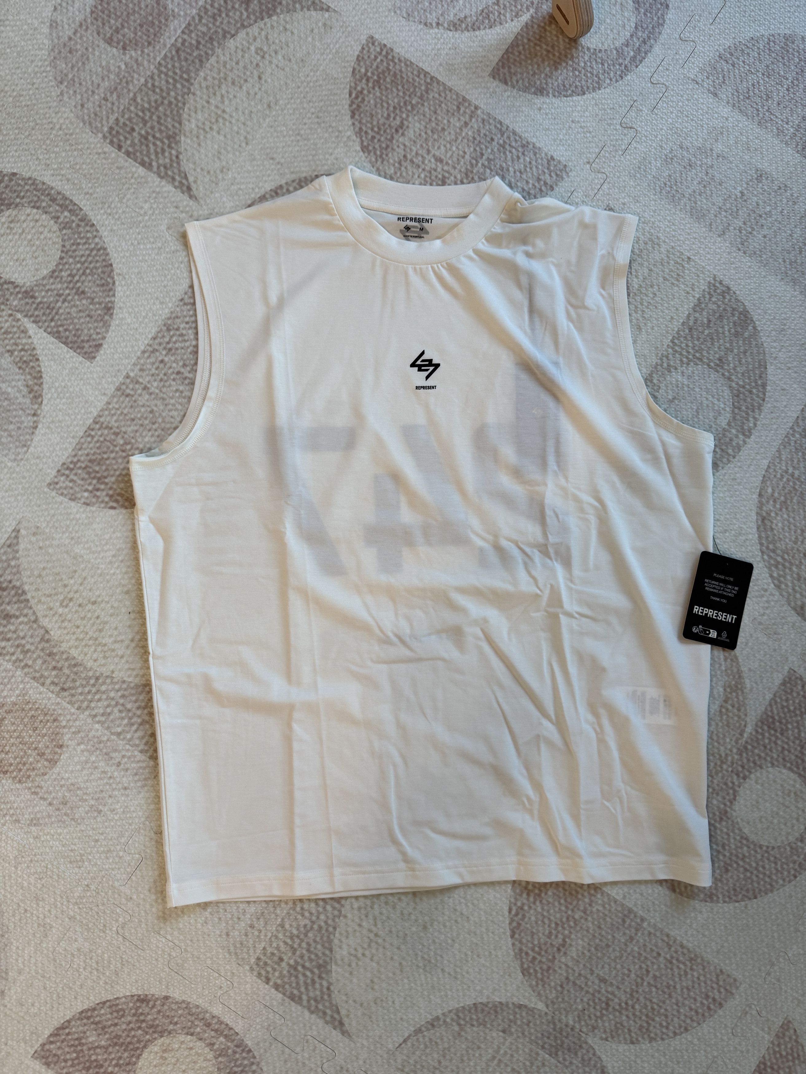 Represent Clo. New 247 Oversized Tank Flat White Medium NWT | Grailed