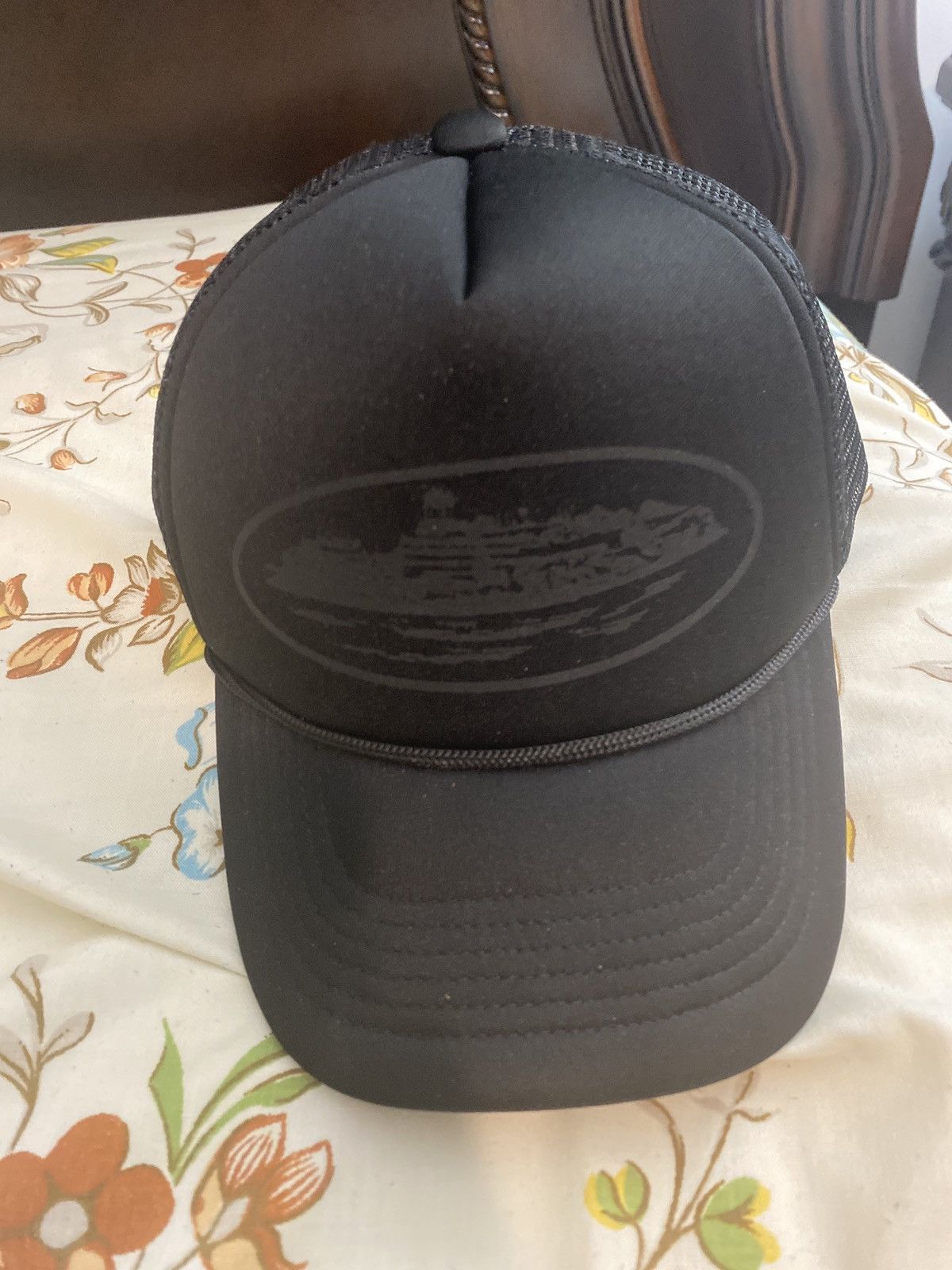 Corteiz Cortez Alcatraz Trucker Hat Triple Black | Grailed