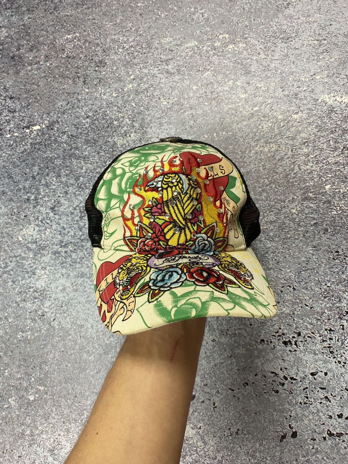 Ed Hardy × Streetwear × Vintage Ed Hardy Cap Vintage Y2K Style | Grailed