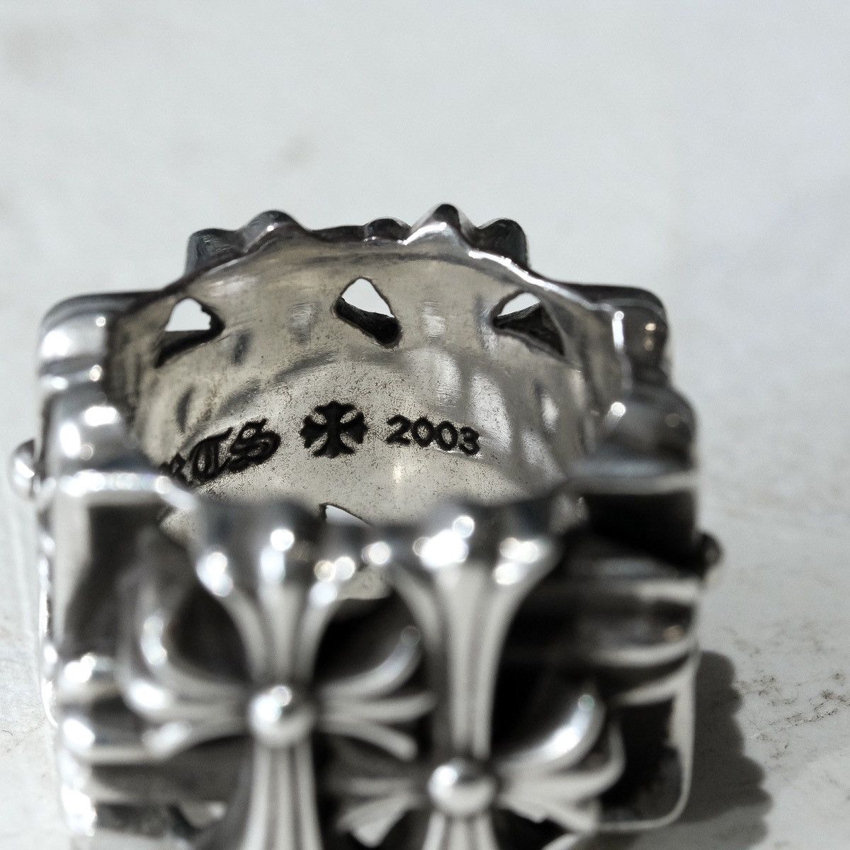 Chrome Hearts CHROME HEARTS CEMETERY SQUARE RING | Grailed