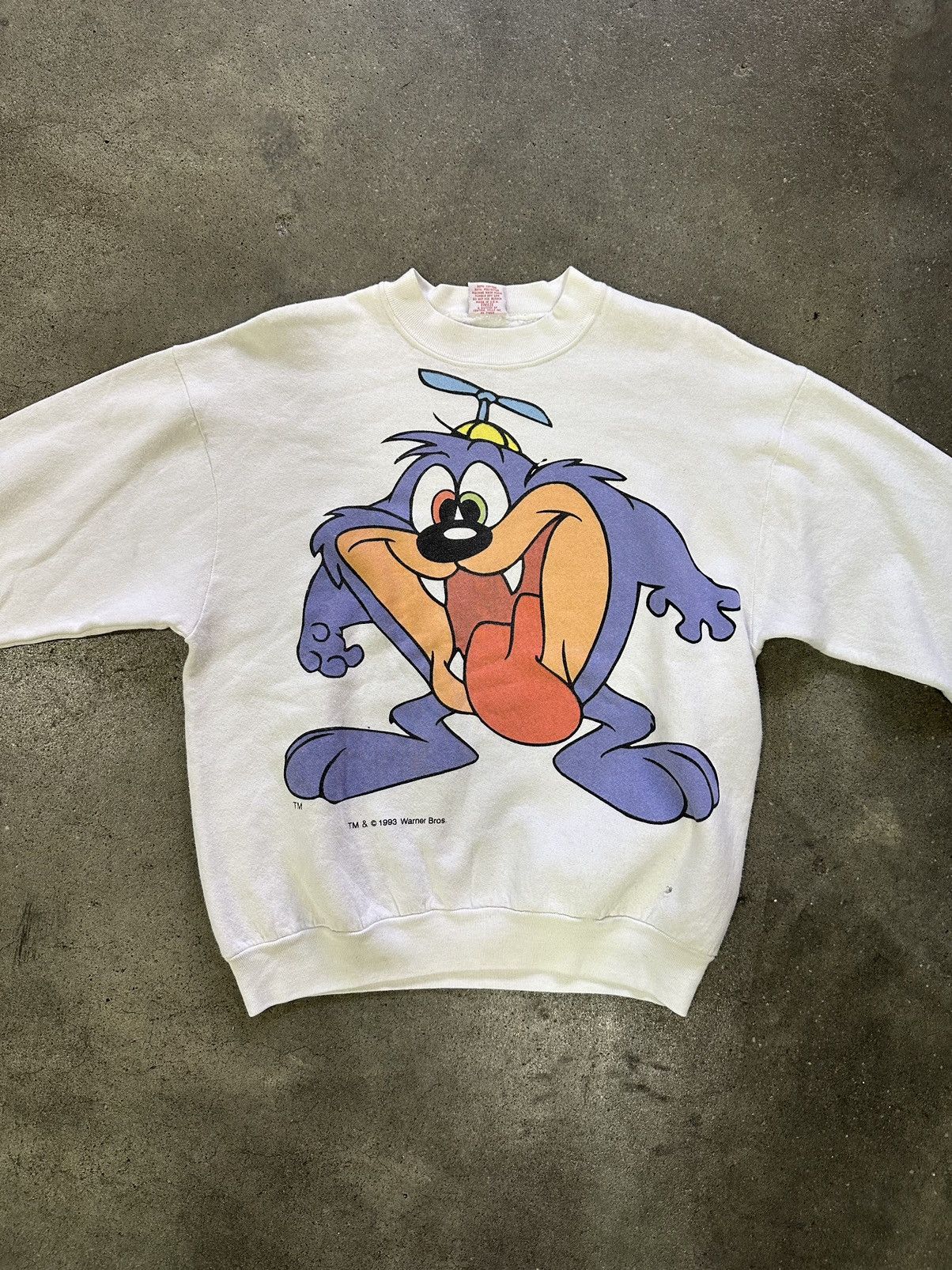 Cartoon Network × Streetwear × Vintage Tiny Toons Dizzy Devil Crewneck ...