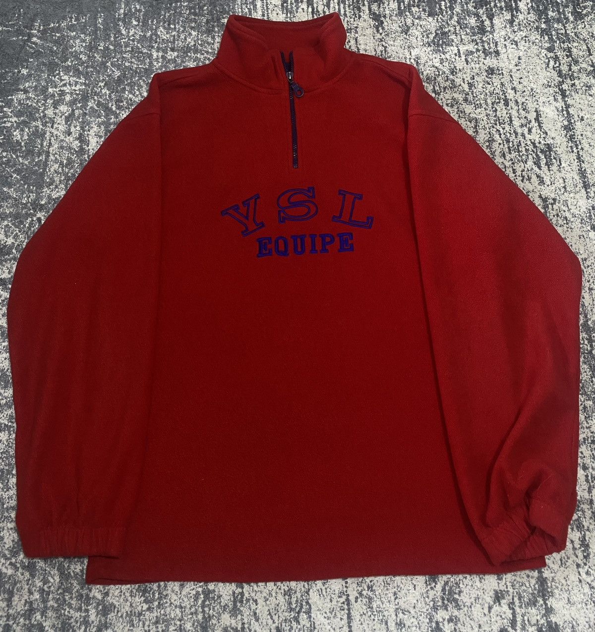 Vintage × Yves Saint Laurent Ultra rare vintage ysl equipe half zip ...