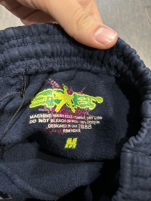 Spider Worldwide Spider Sp5der sweatpants navy medium Atlanta | Grailed