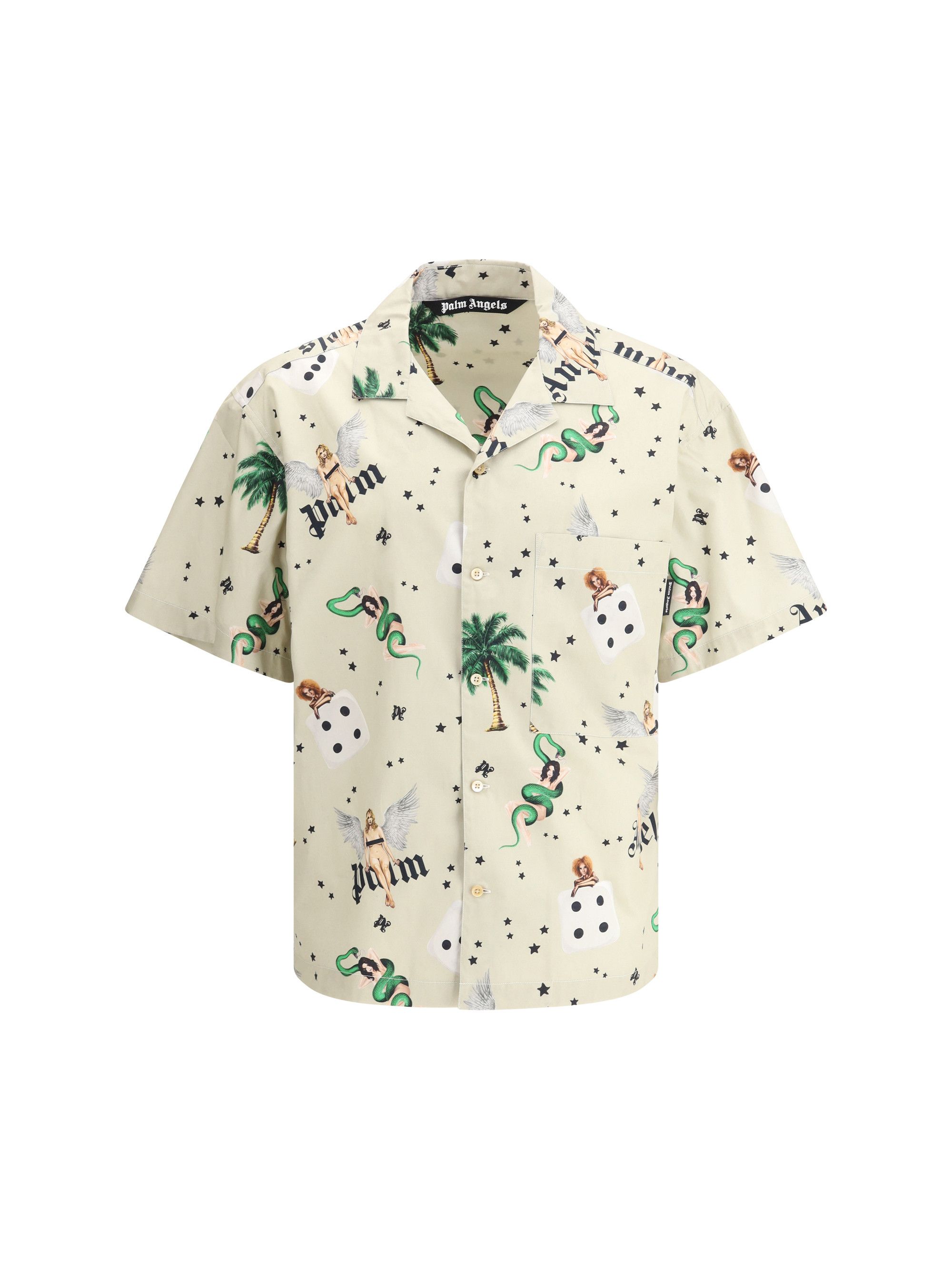 Palm Angels Pin Up Bowling Shirt | Grailed