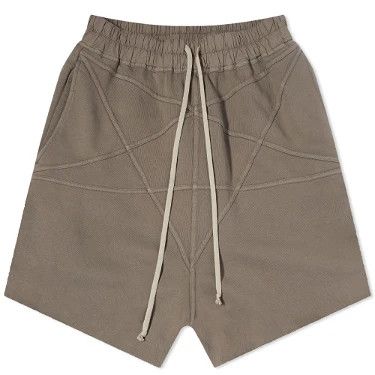 Rick Owens Rick Owens Pentagram Fleece Shorts Dust | Grailed