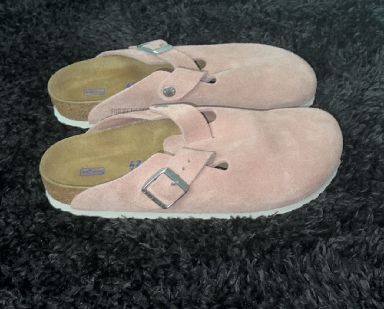 Birkenstock Birkenstock Pink Suede Clogs | Grailed