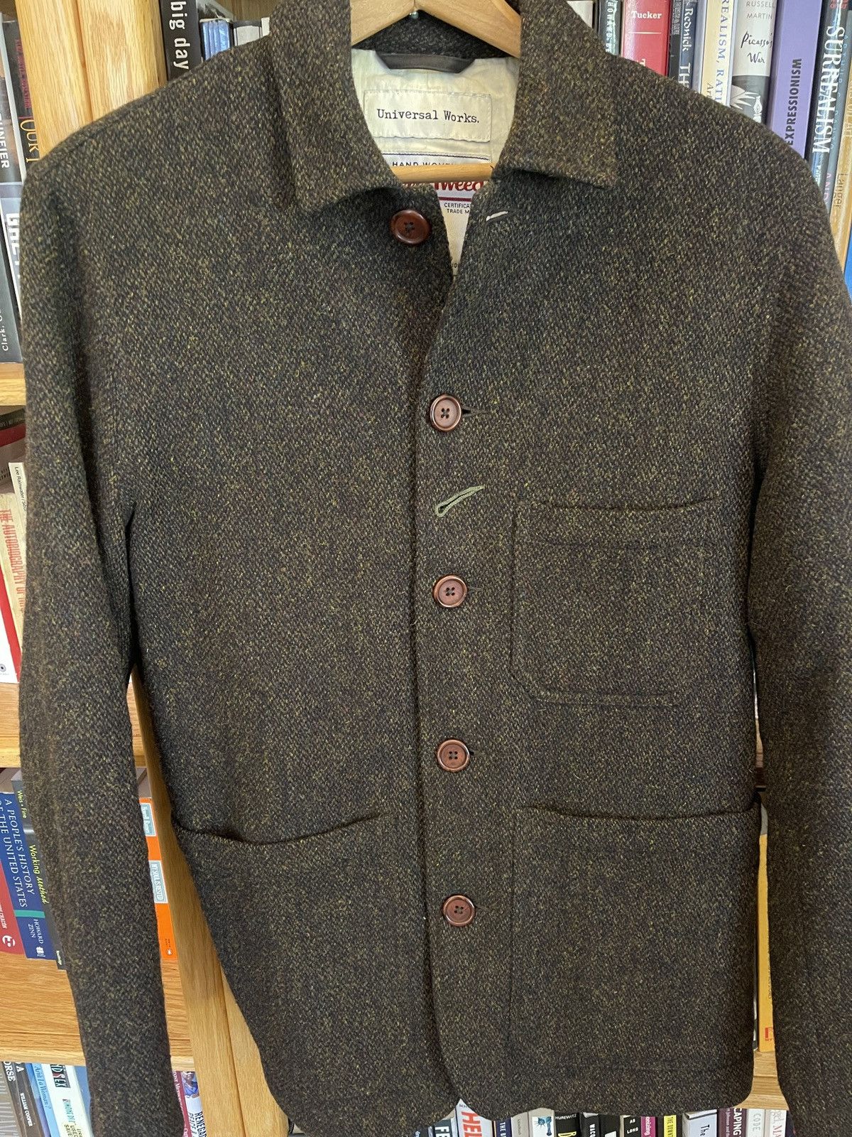 Universal Works Universal Works x Harris Tweed Chore blazer - Sz Small ...