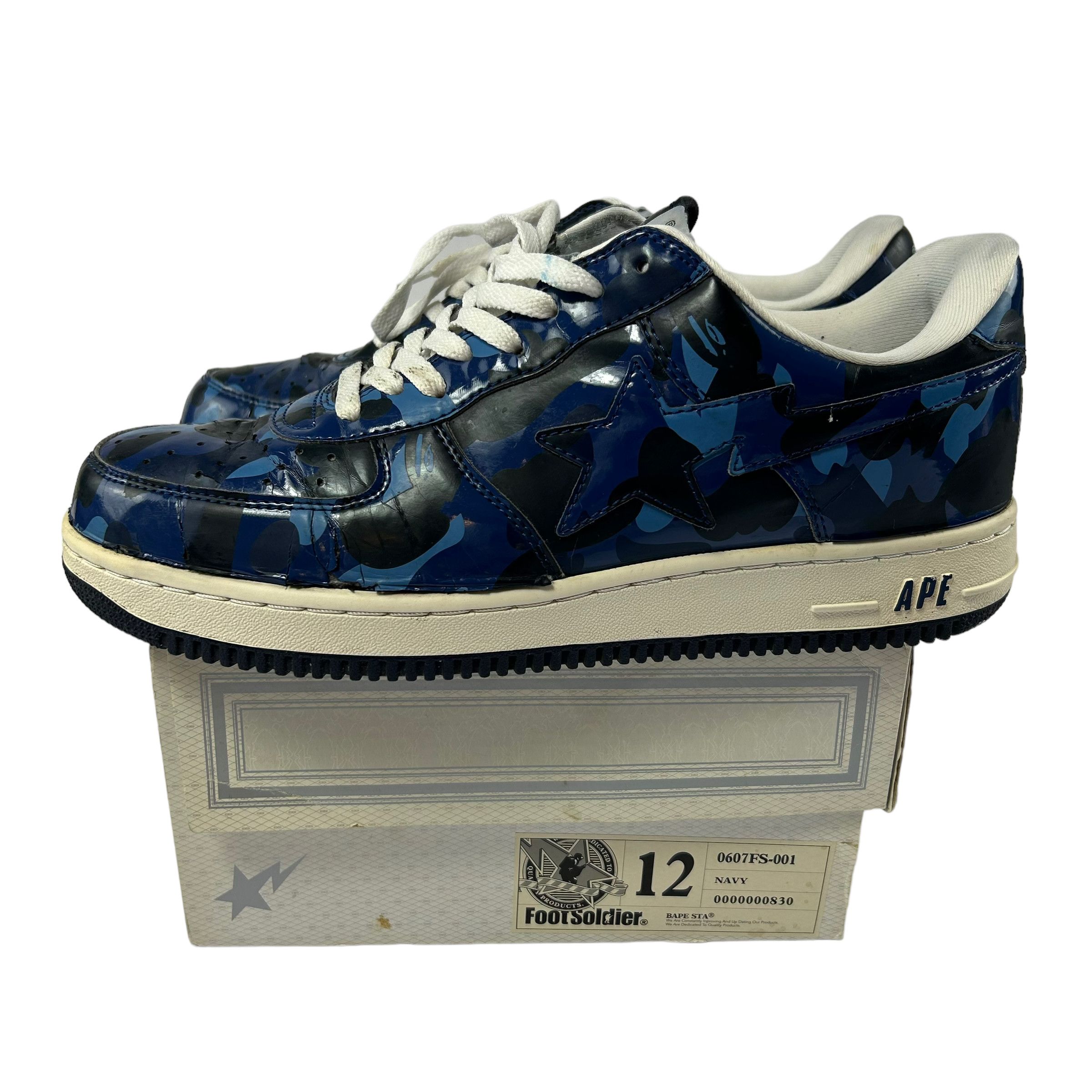 Bape 2006 Blue Camo Bapesta | Grailed