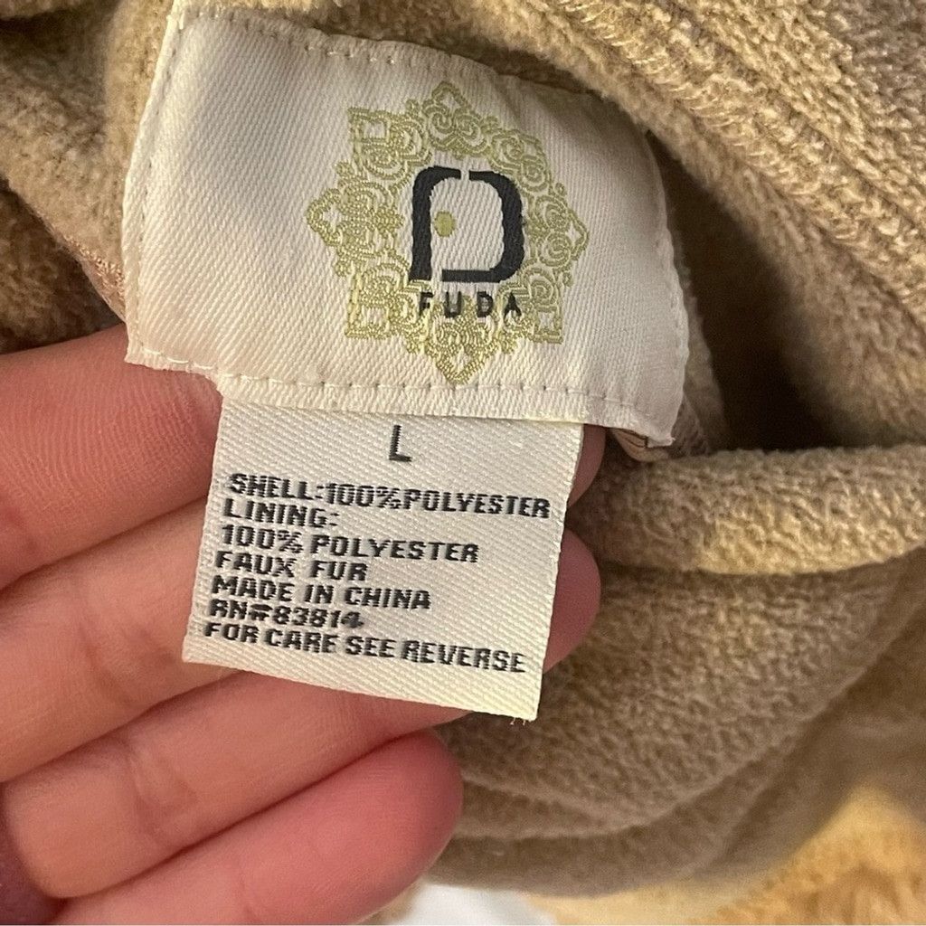 Vintage Fuda Beige Reversible Faux Fur Jacket | Grailed