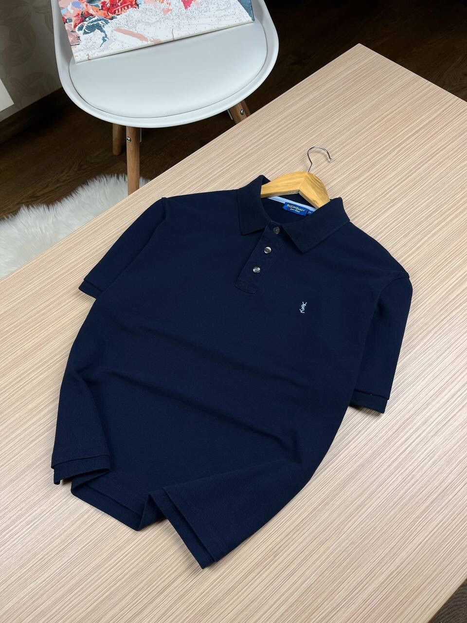 Streetwear × Vintage × Yves Saint Laurent YSL Vtg 90’s Logo blue Gold ...