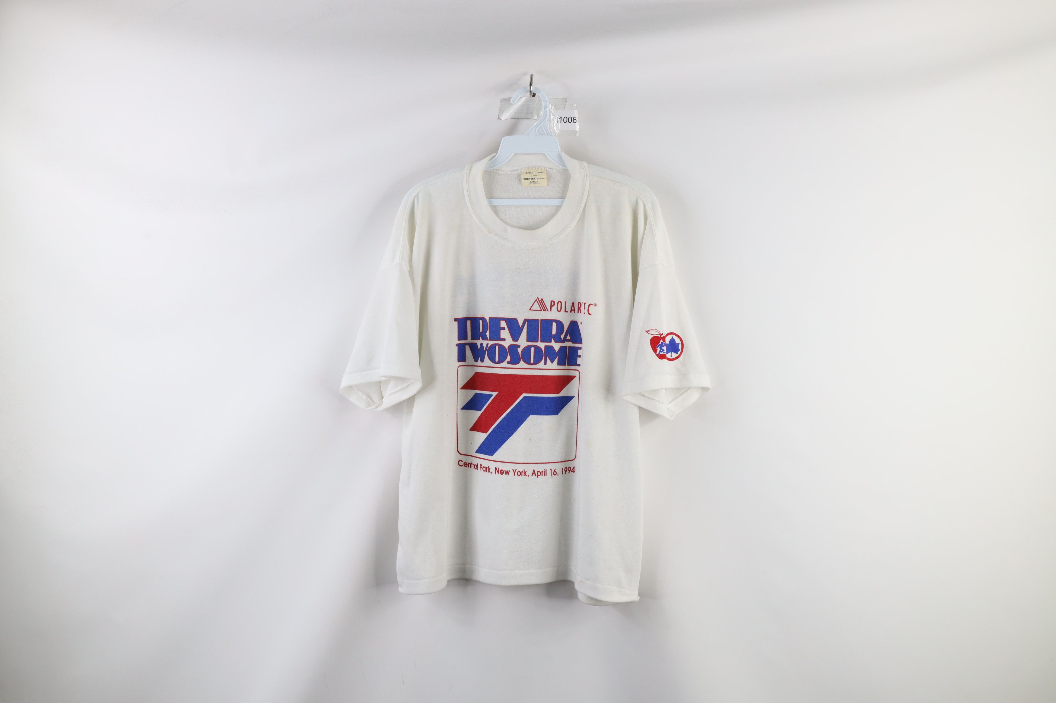 Vintage Vintage 90s Polartec New York Road Race T-Shirt White USA | Grailed
