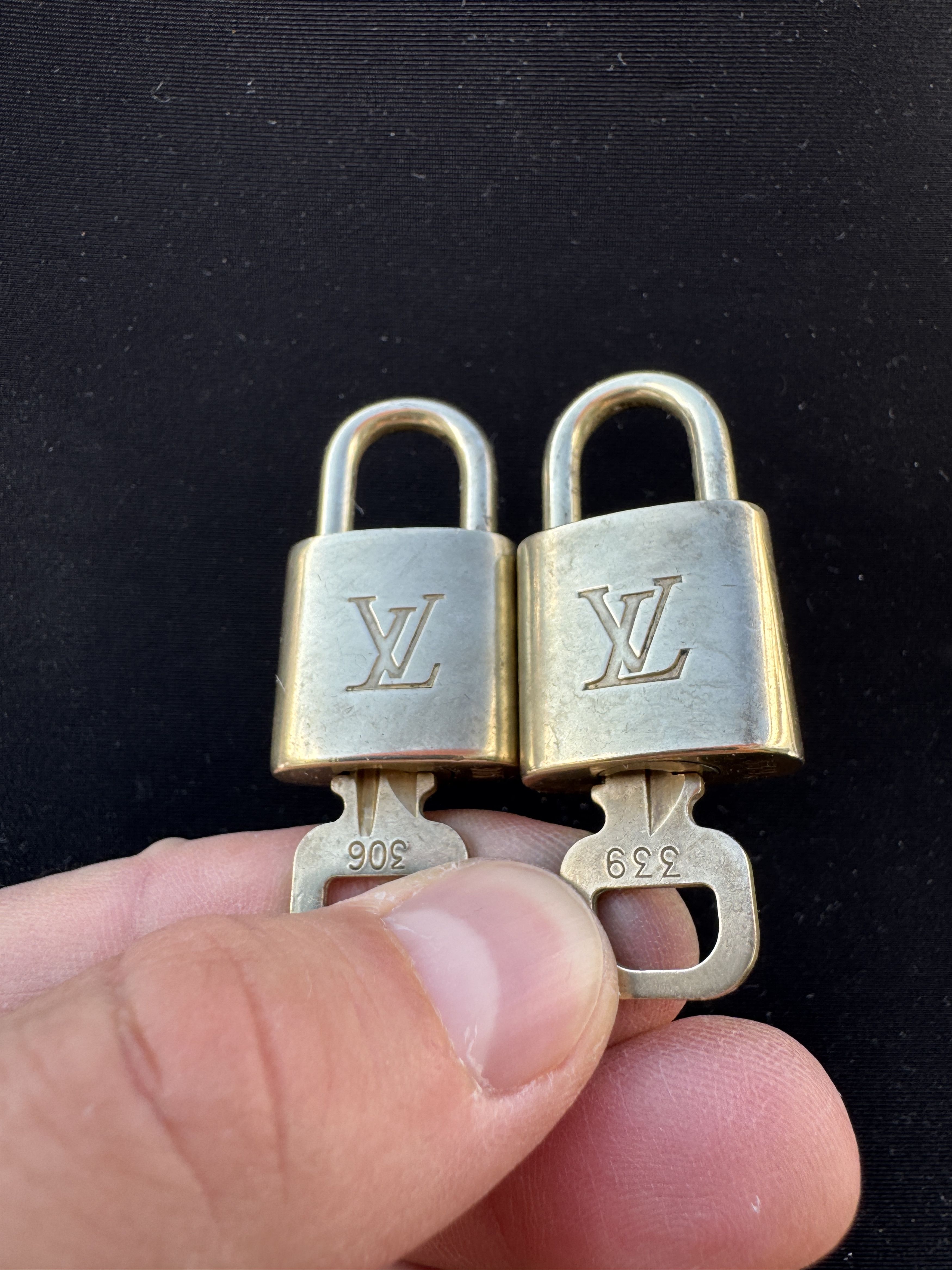 Louis Vuitton × Vintage Vintage Louis Vuitton 306 & 339 lock with key ...