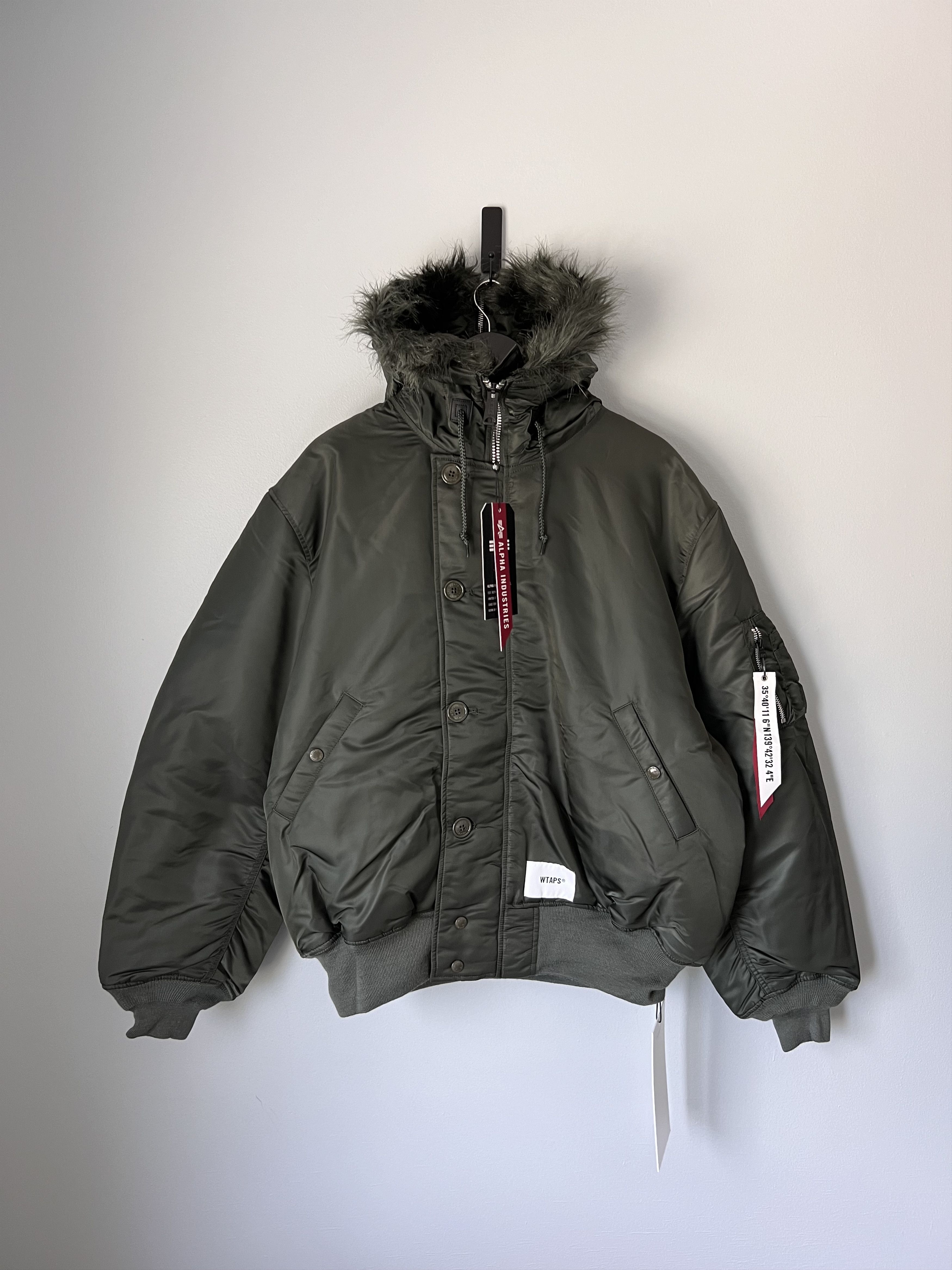 Wtaps WTAPS Alpha Industries N-2B Parka in Olive Green | Grailed