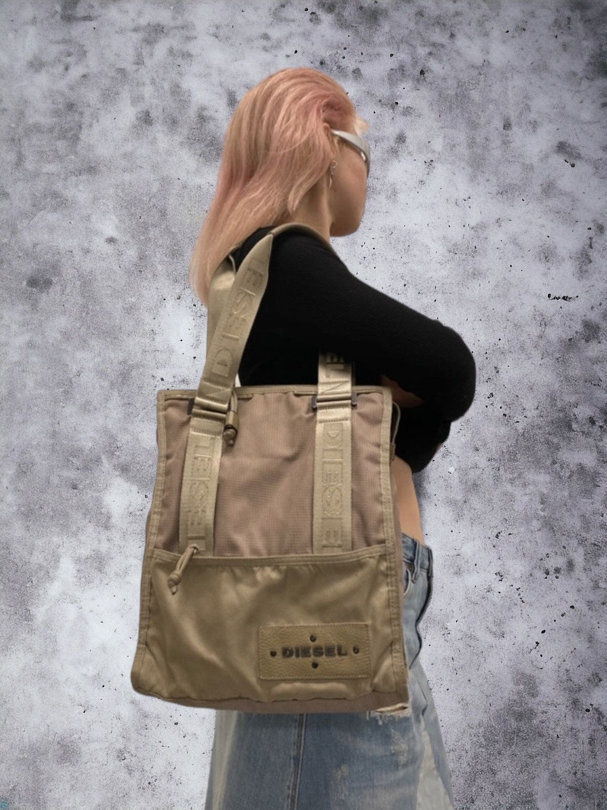 Diesel × Streetwear × Vintage Vintage Y2K Diesel Hand Bag 2000s Techno ...