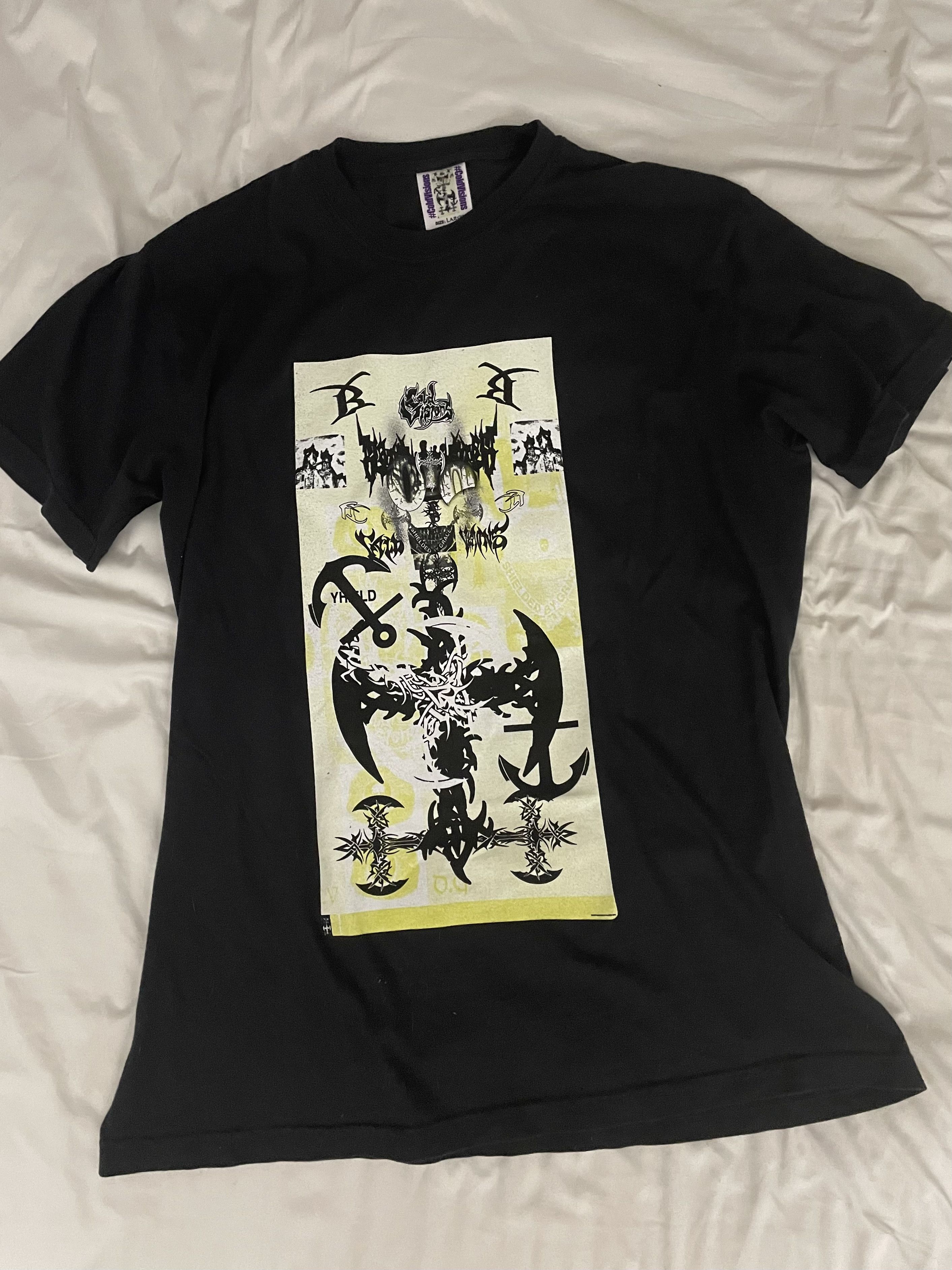 Drain Gang Drain Gang Bladee Cold Visions Merch “CV Anchor” Black | Grailed