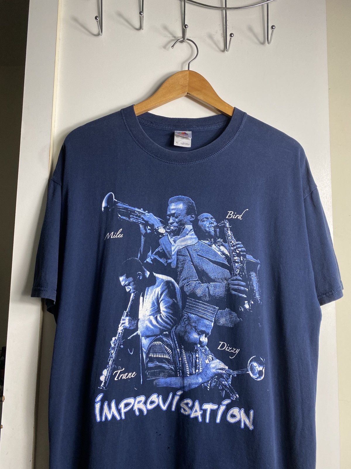 Band Tees × Very Rare × Vintage Vintage Miles Davis Larry Bird Trane ...