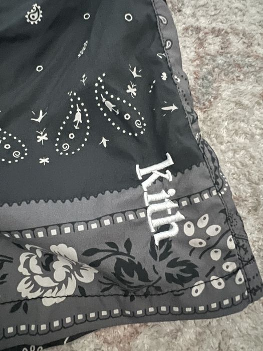 Kith Kith Black Paisley Bandana Shorts | Grailed